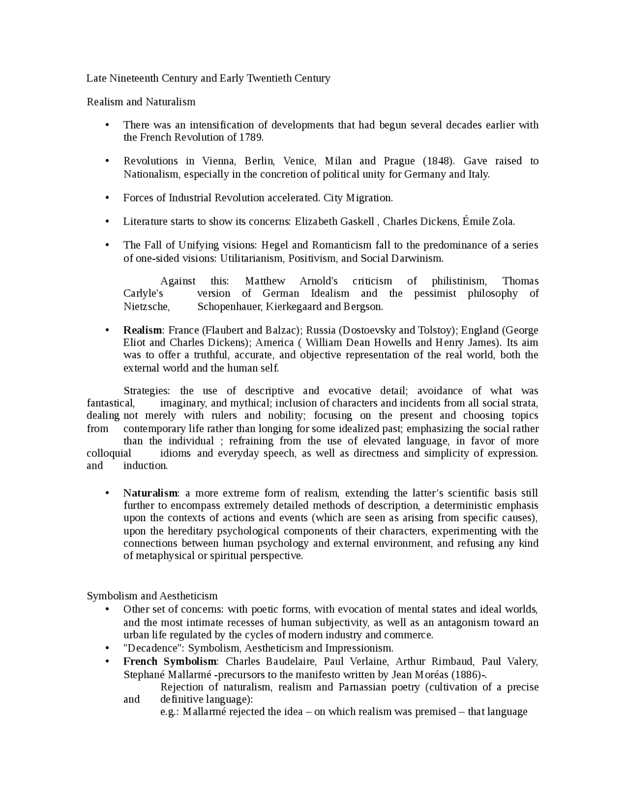 Late Nineteenth Century and Early Twentieth Century | Study Guides ...