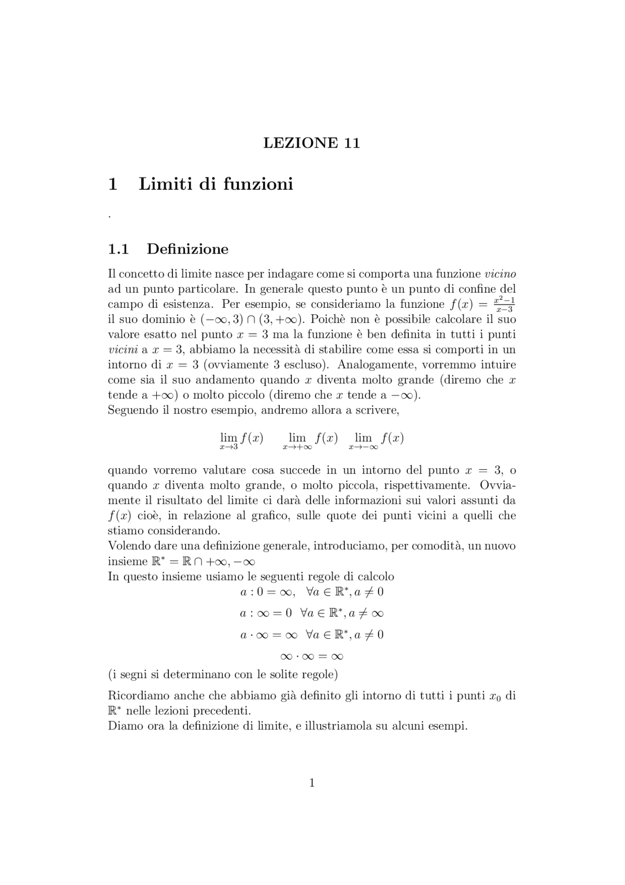 Dispense Di Matematica I Anno Facoltà Di Architettura Docsity