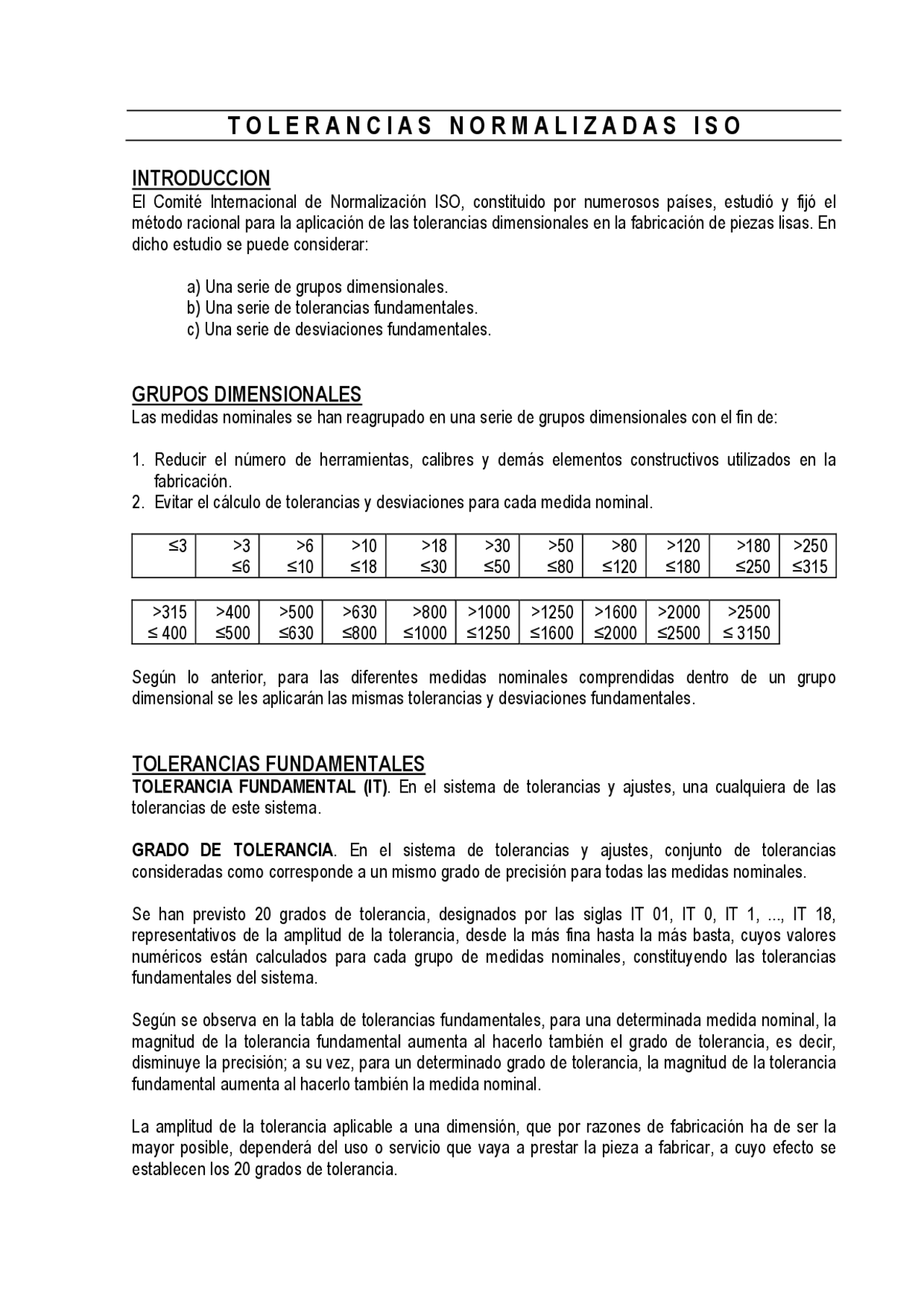Tolerancias Dimensionales Docsity