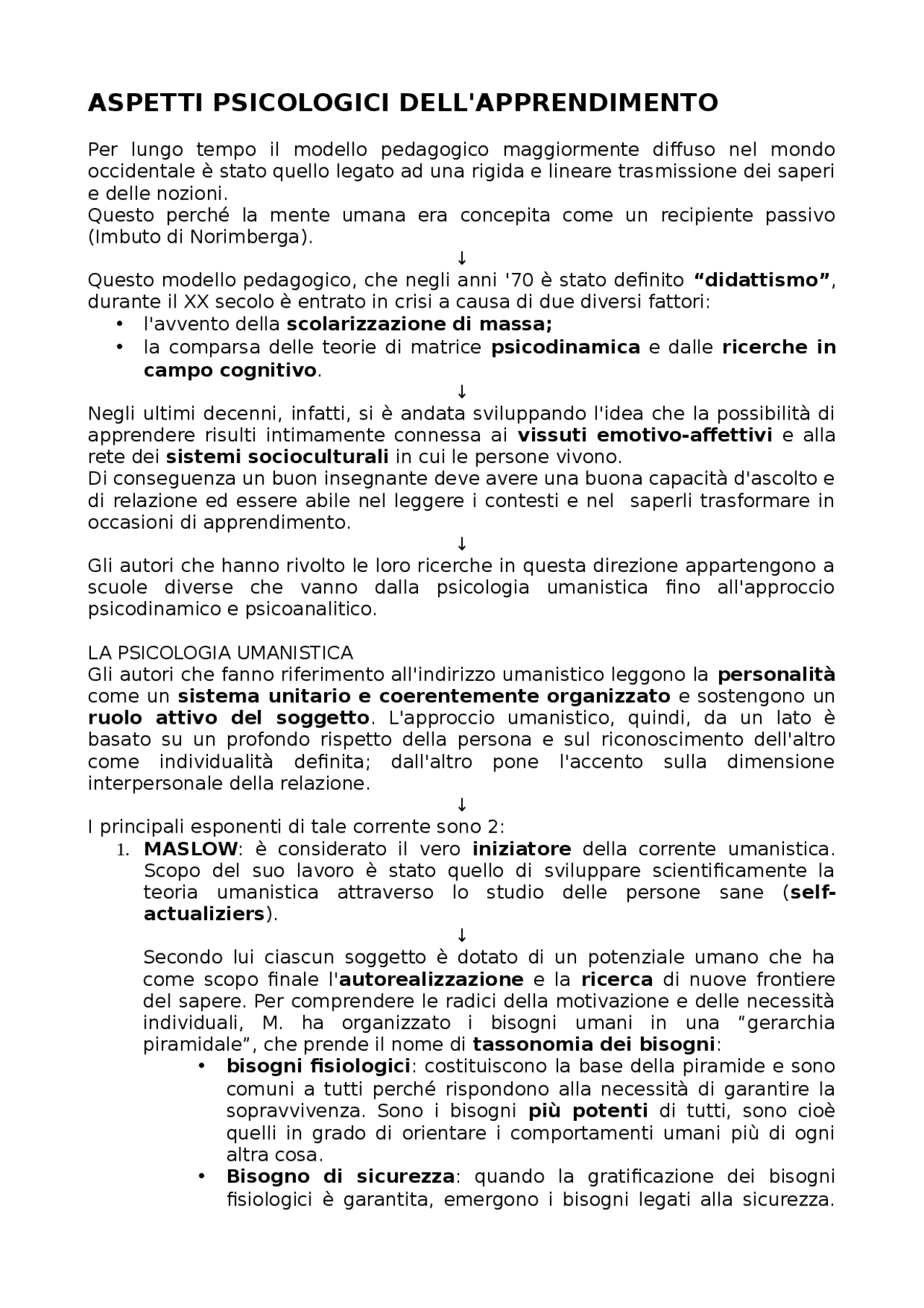 Relazioni Educative E Apprendimento Docsity