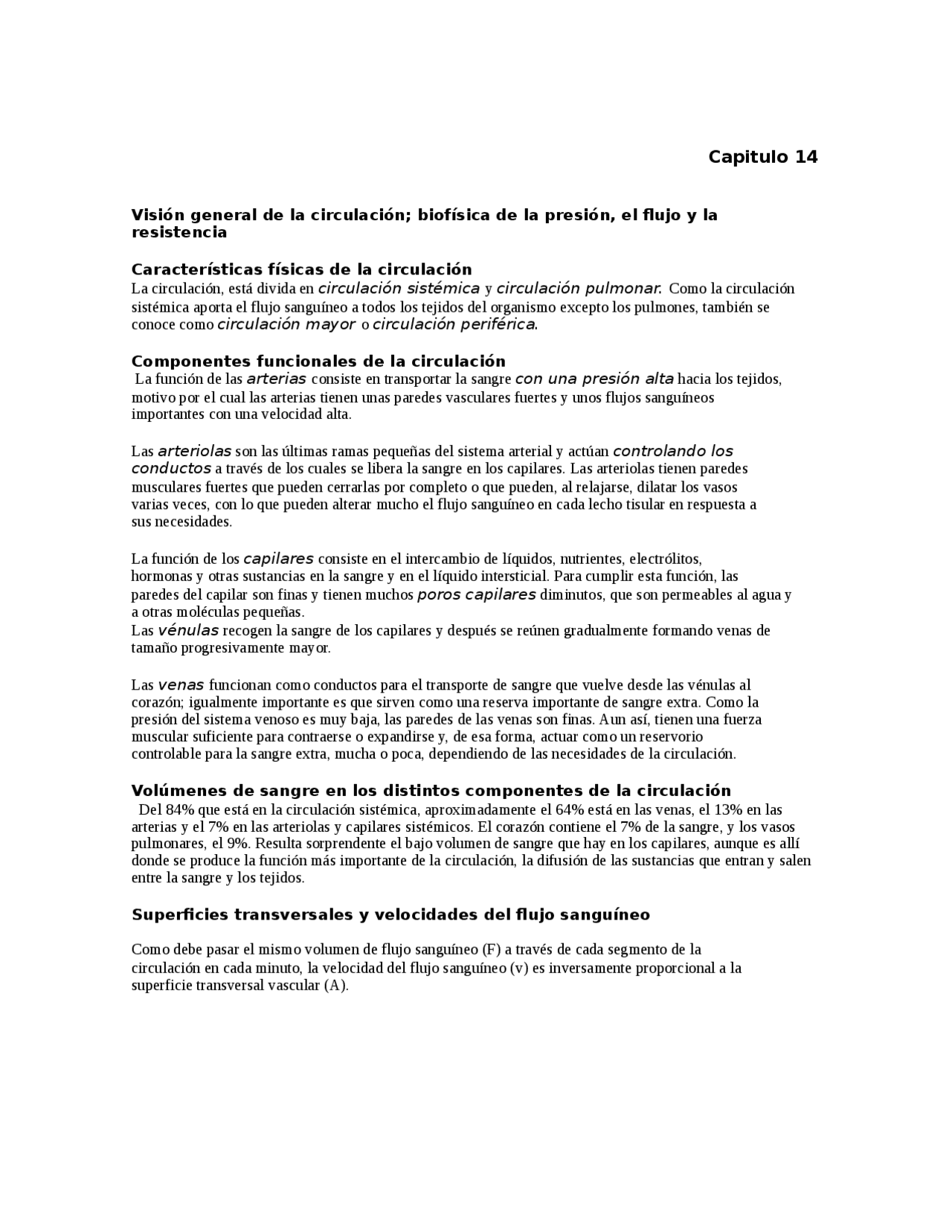 CAPITULO 14 DE GUYTON - Docsity