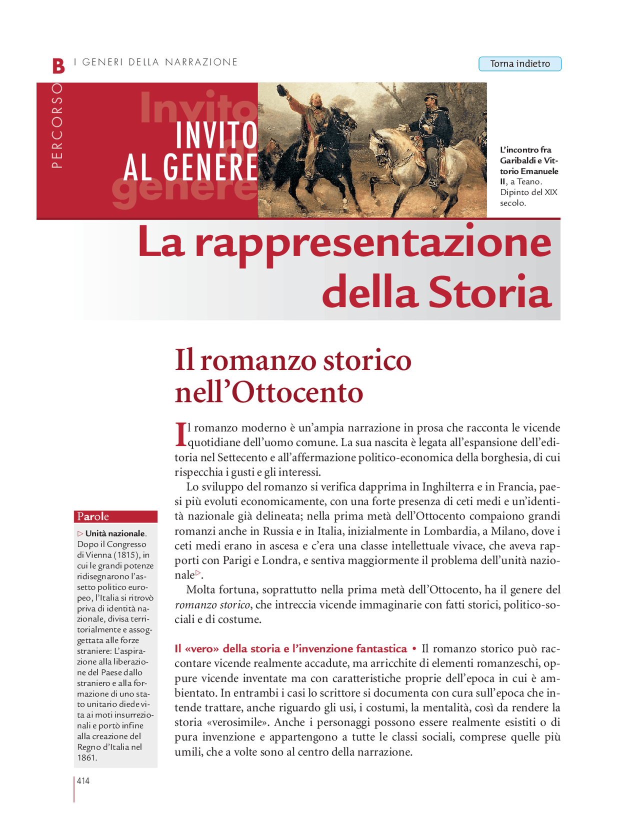 Romanzo Storico in Europa e in Italia | Appunti di Italiano | Docsity