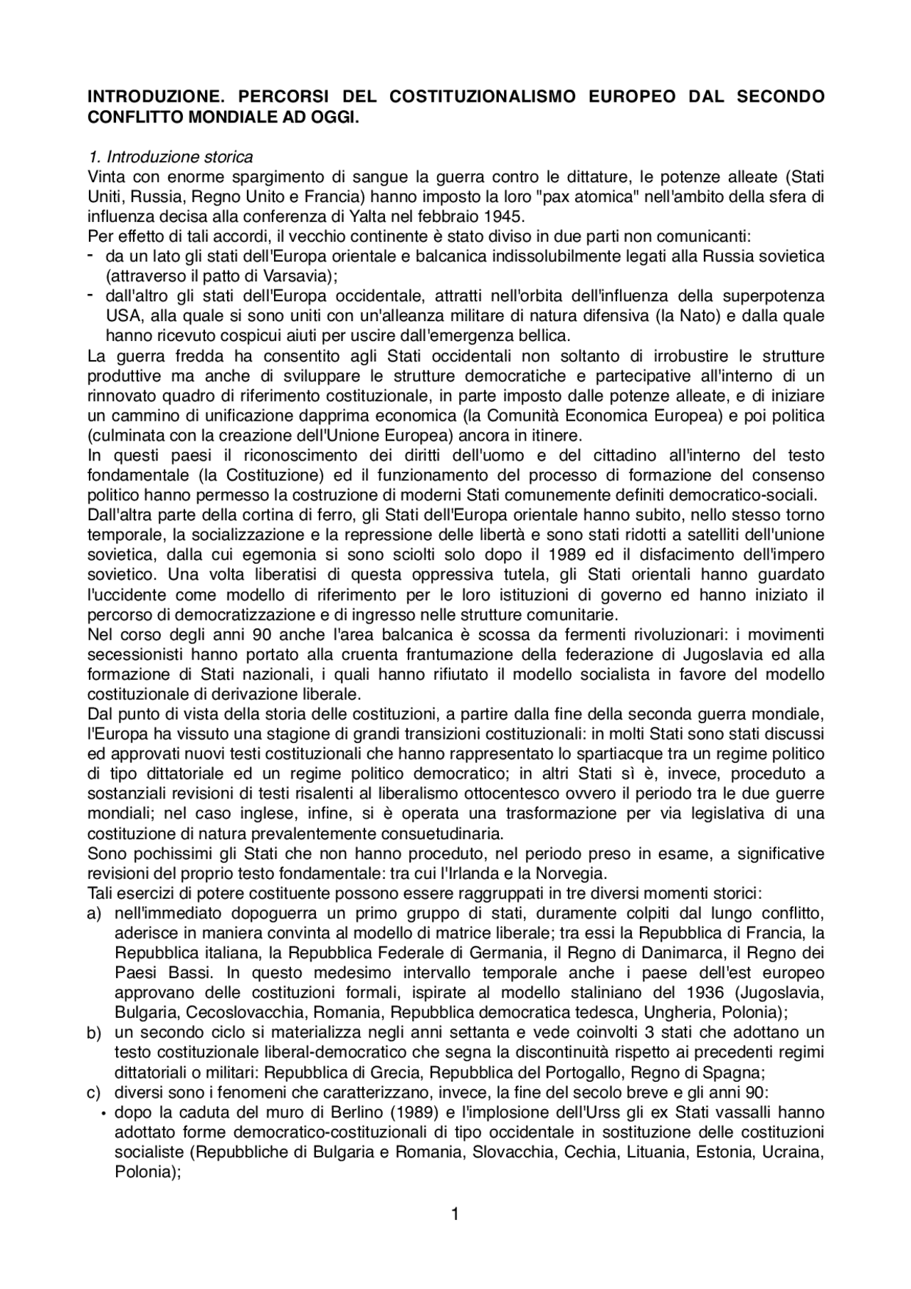 Costituzioni Comparate Terza Edizione Docsity