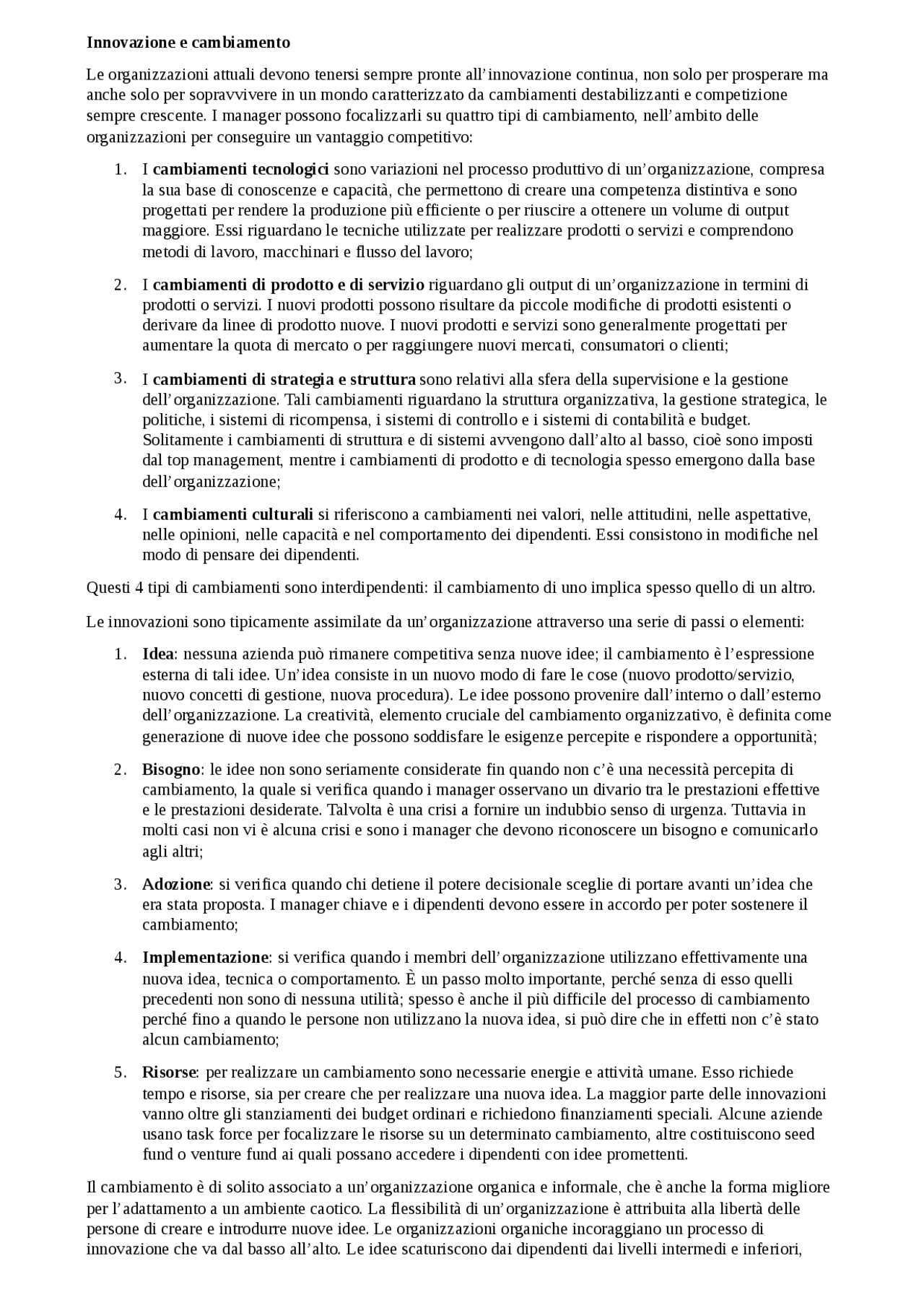Riassunto Capitolo 11 Richard Ldaft Organizzazione Aziendale Docsity