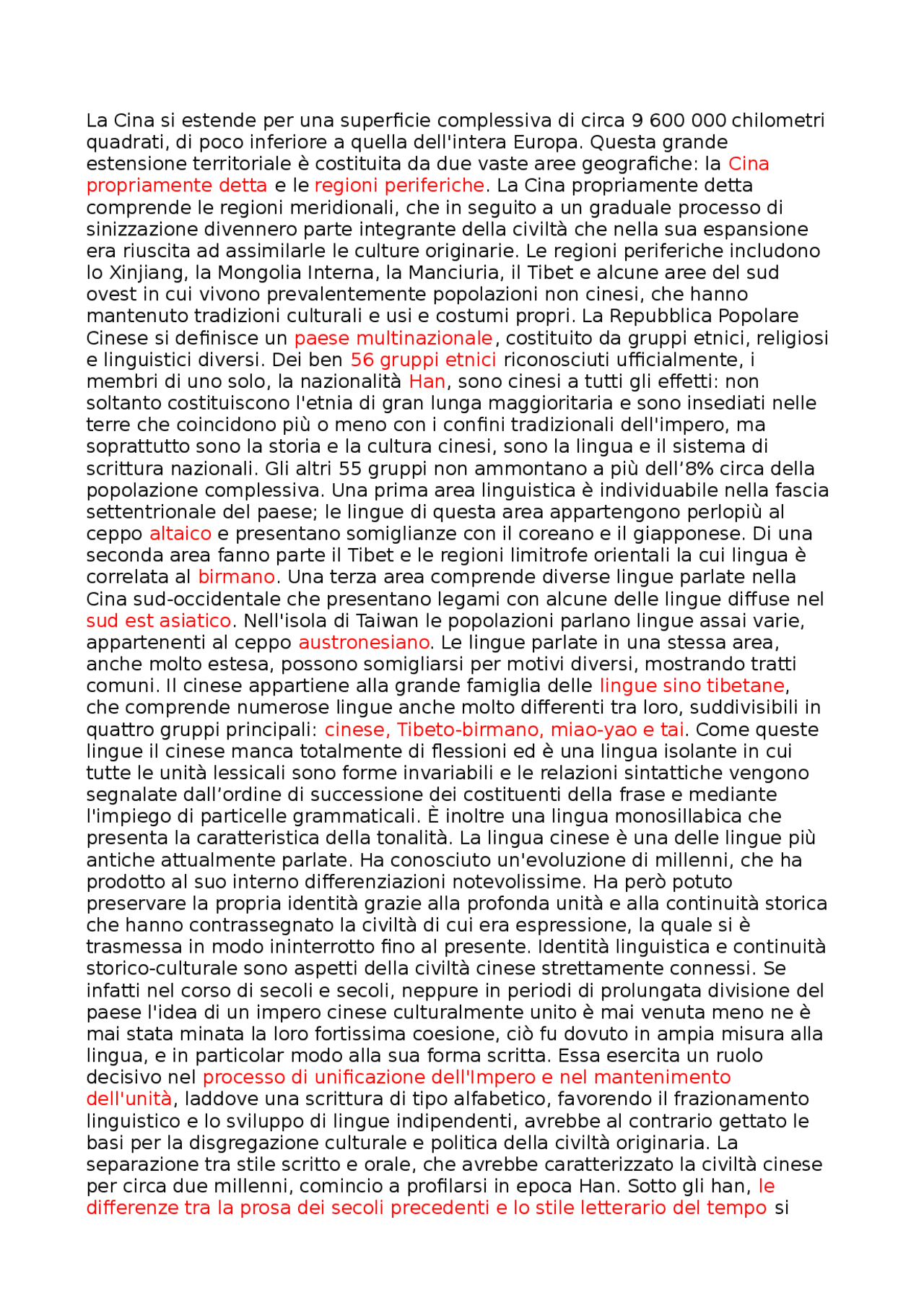 Riassunto La Lingua Cinese Magda Abbiati Docsity