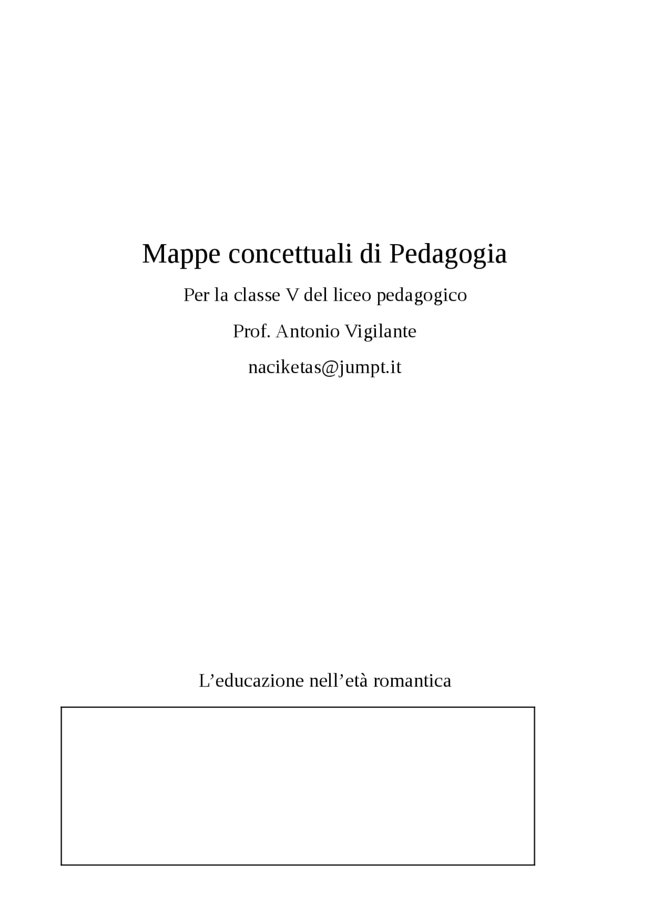 Pedagogia Generale Scienze Delleducazione E Della Formazione Docsity