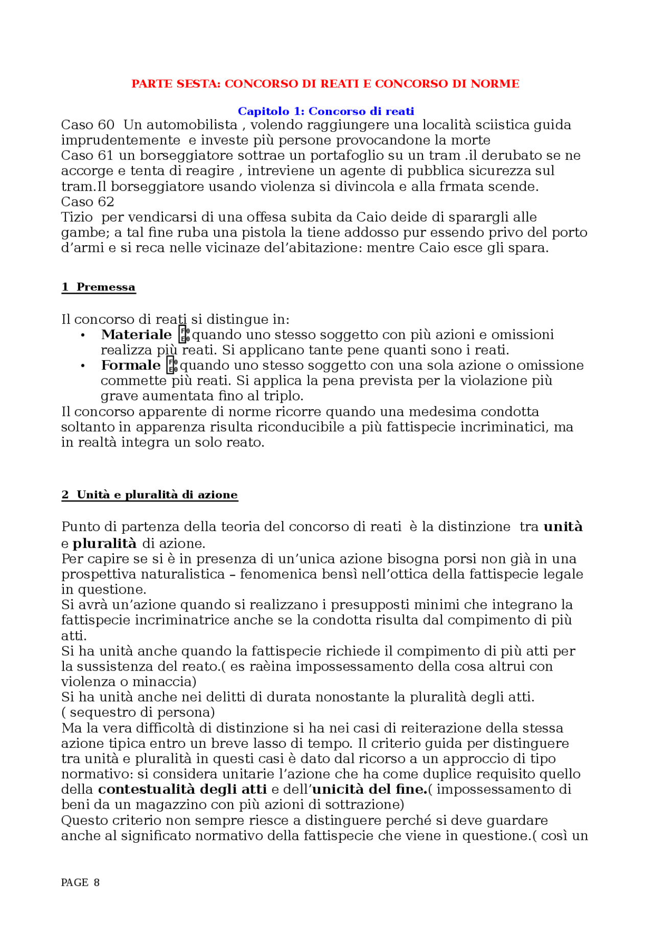 Fiandaca Musco Parte 6 Cap 1 2 Concorso Docsity