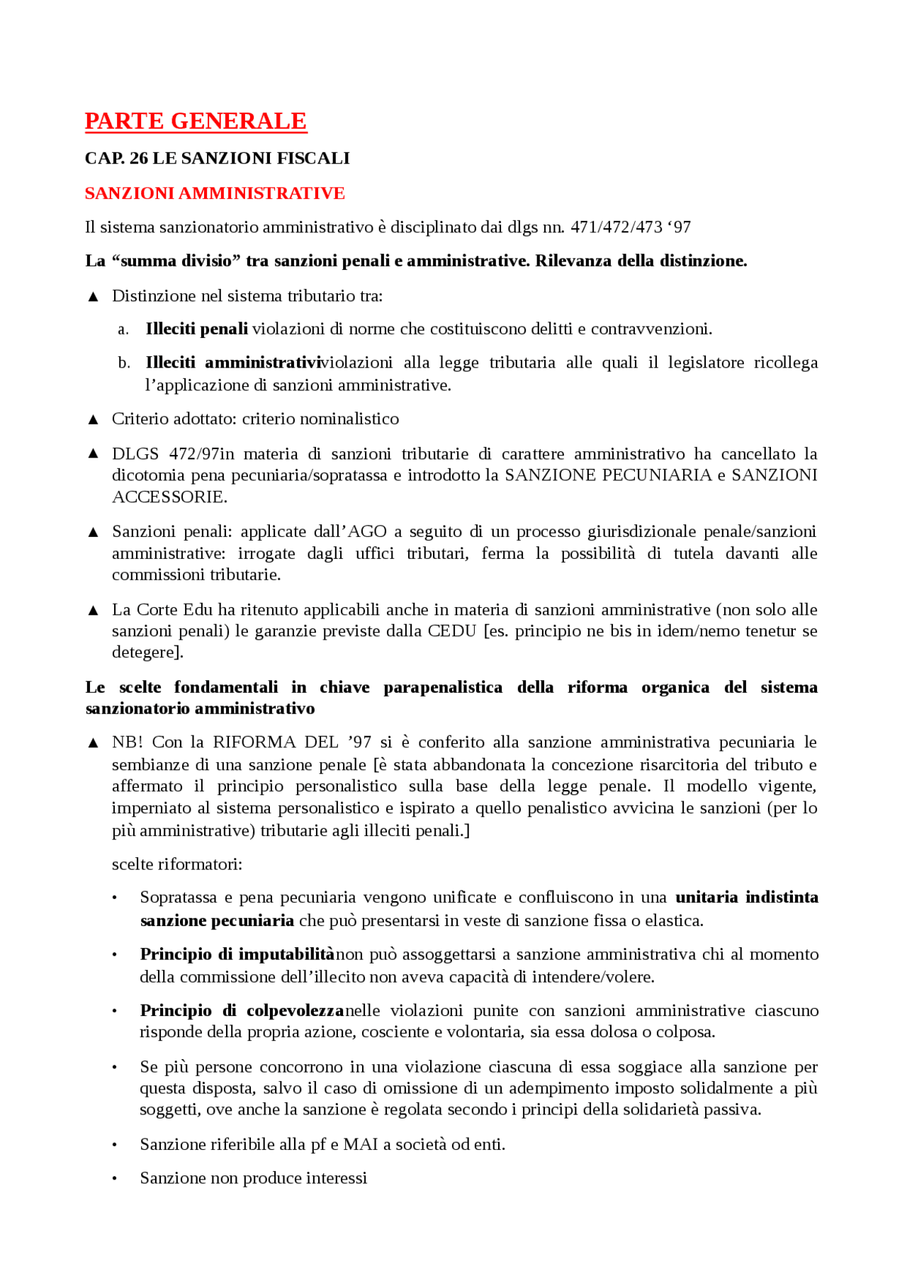 Riassunti Tributario Falsitta Docsity