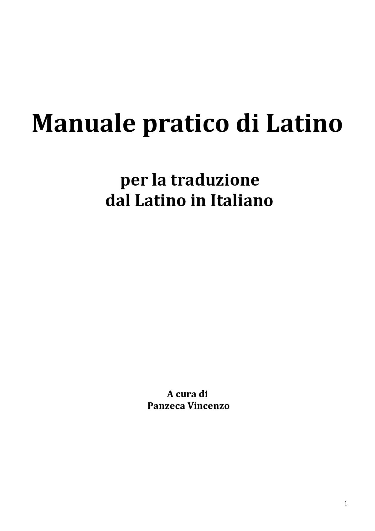 Manuale Pratico Di Grammatica Latina Docsity