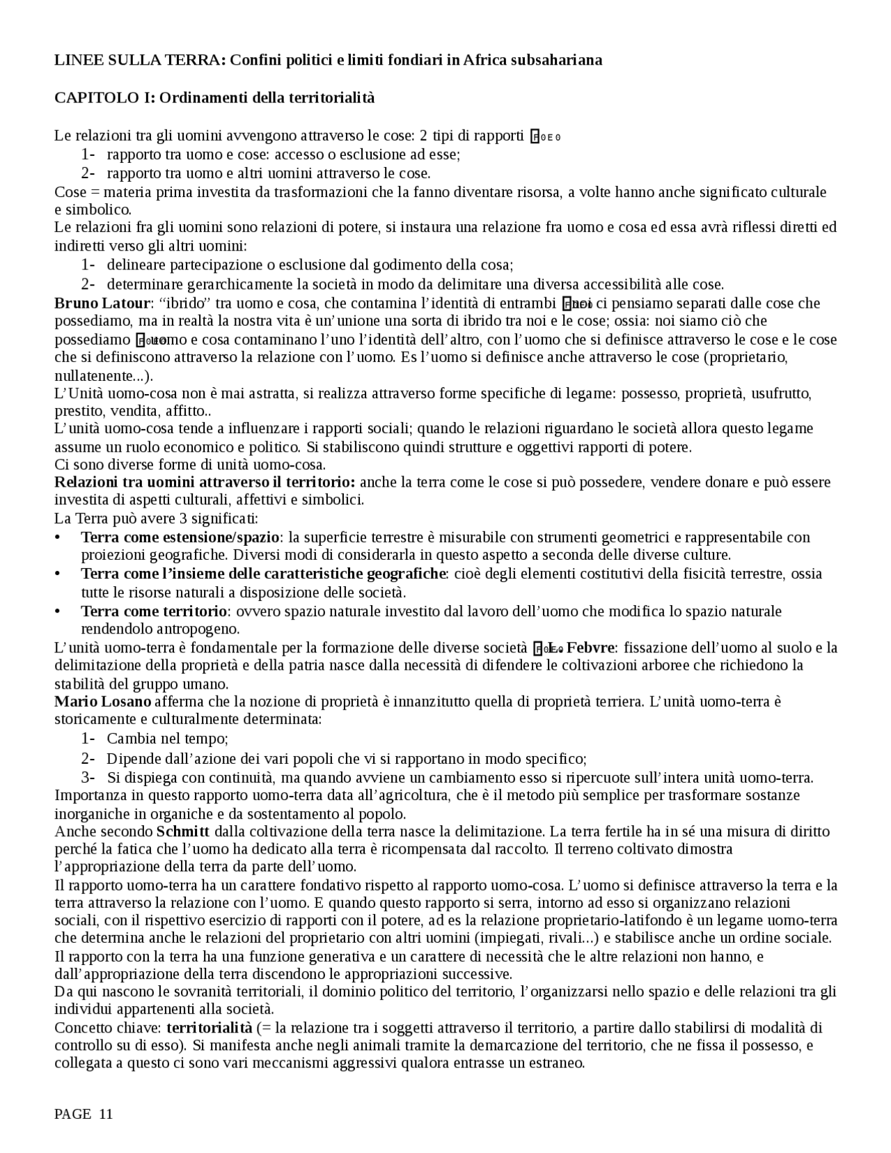 Linee Sulla Terra A Pase Docsity