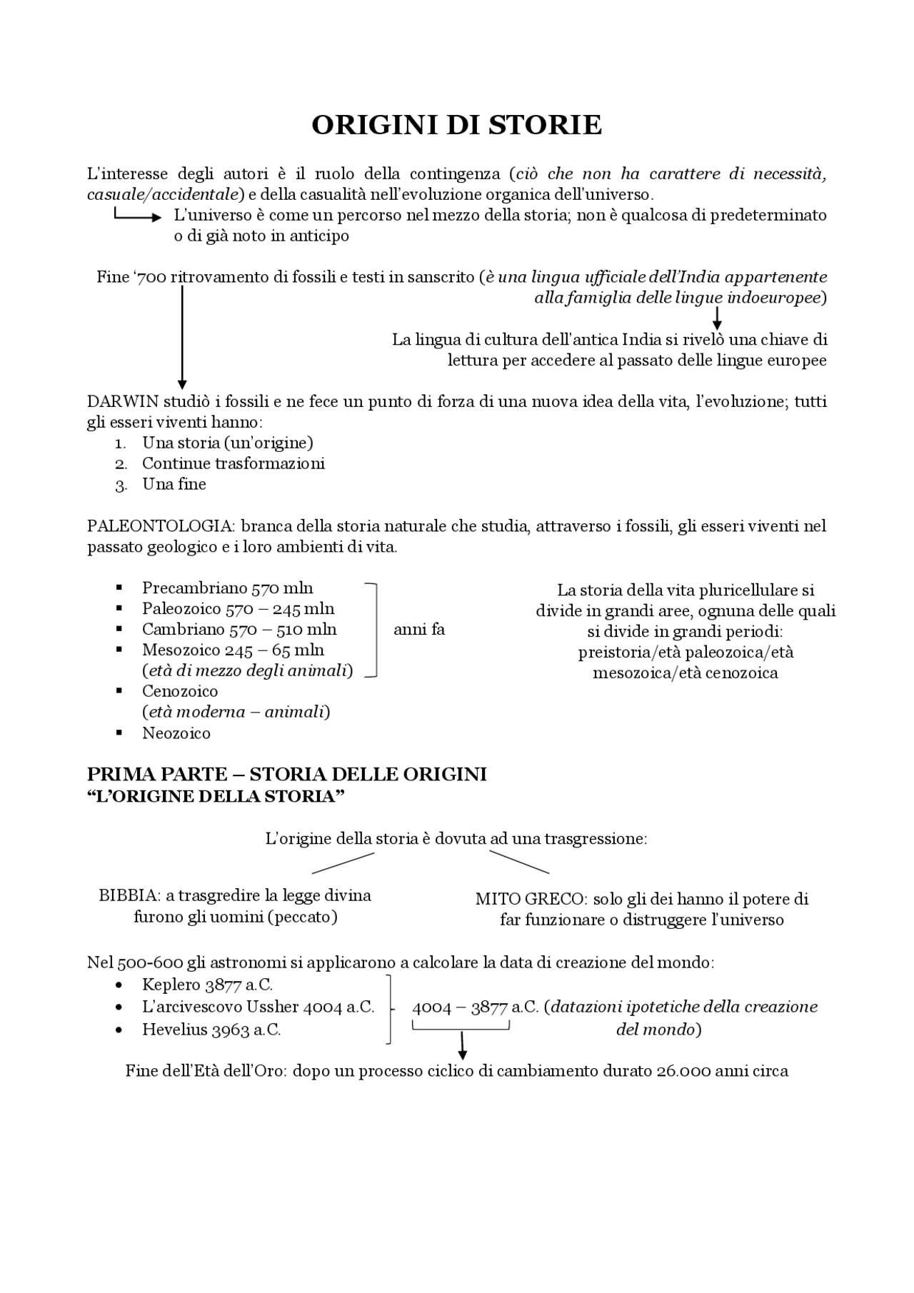 Origini Di Storie G Bocchi E M Ceruti Docsity