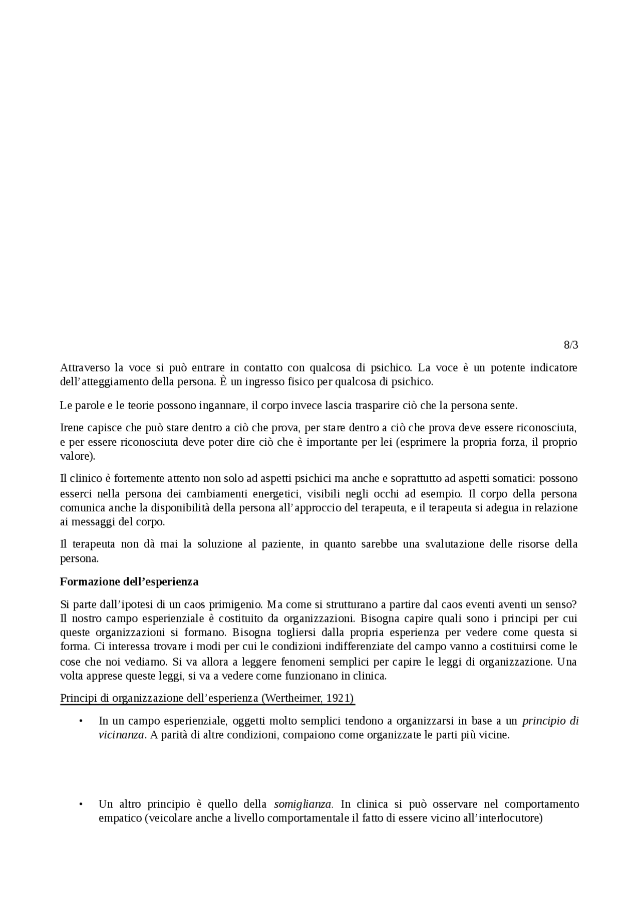 Modelli Teorici Di Clinica Docsity
