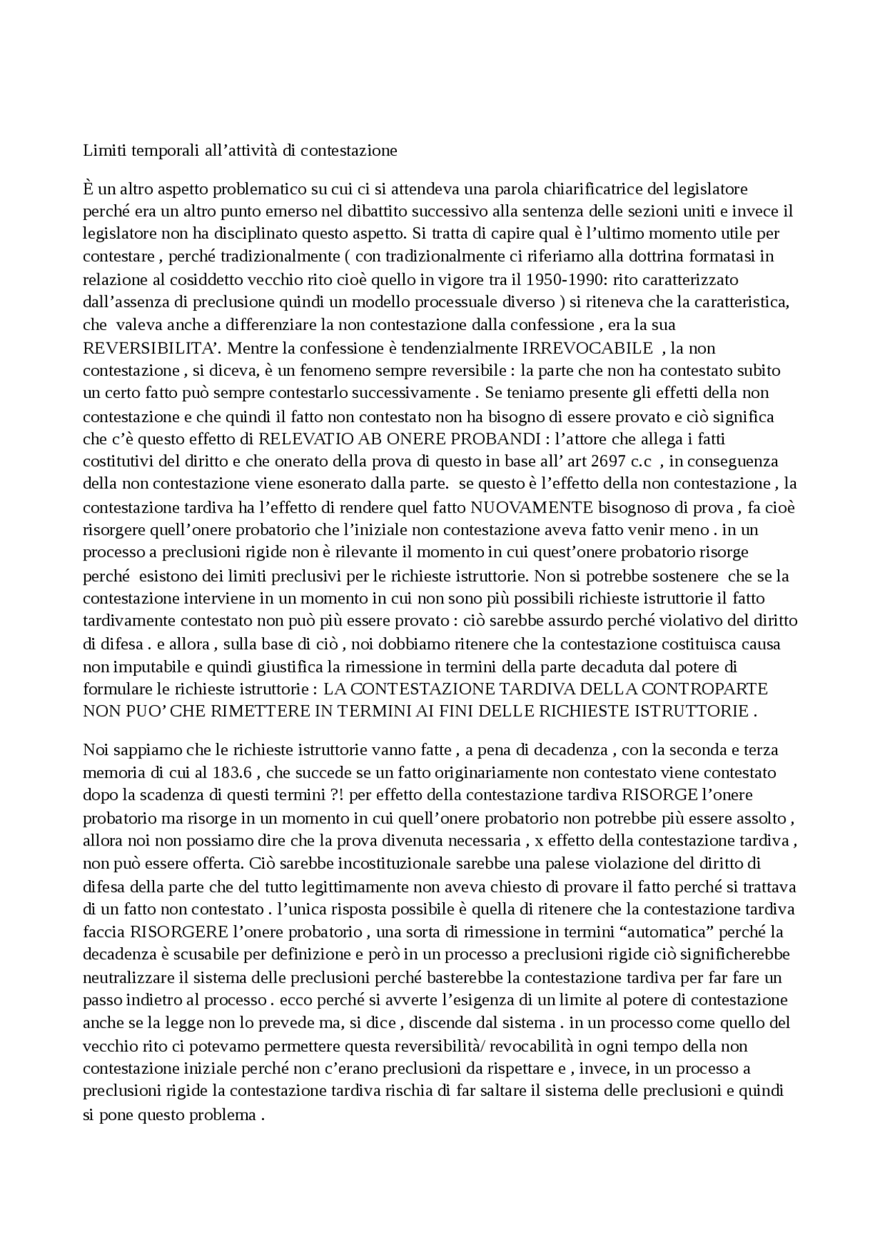 Appunti Di Procedura Civile Docsity