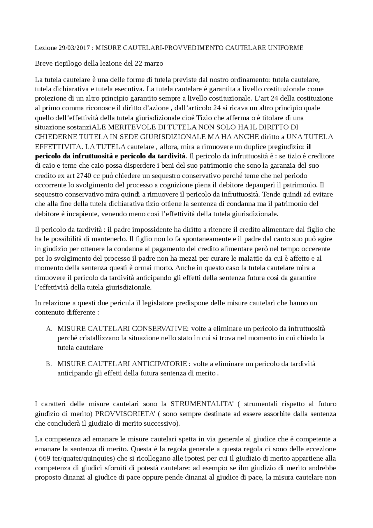 Appunti Di Procedura Civile Docsity