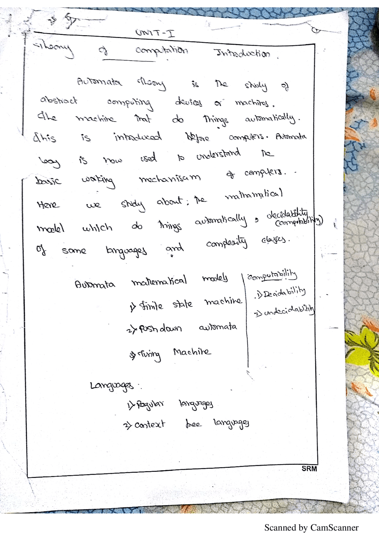 Theory Of Computation Essays University Theory Of Computation Docsity