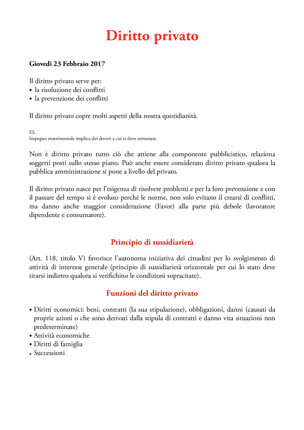 Appunti Diritto Privato Economia Unito Docsity