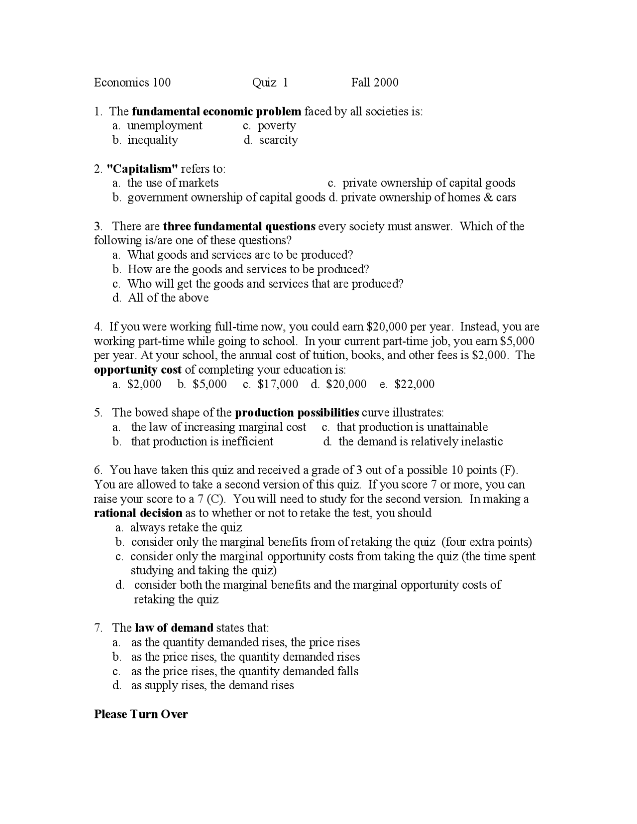 Introduction To Economics Docsity
