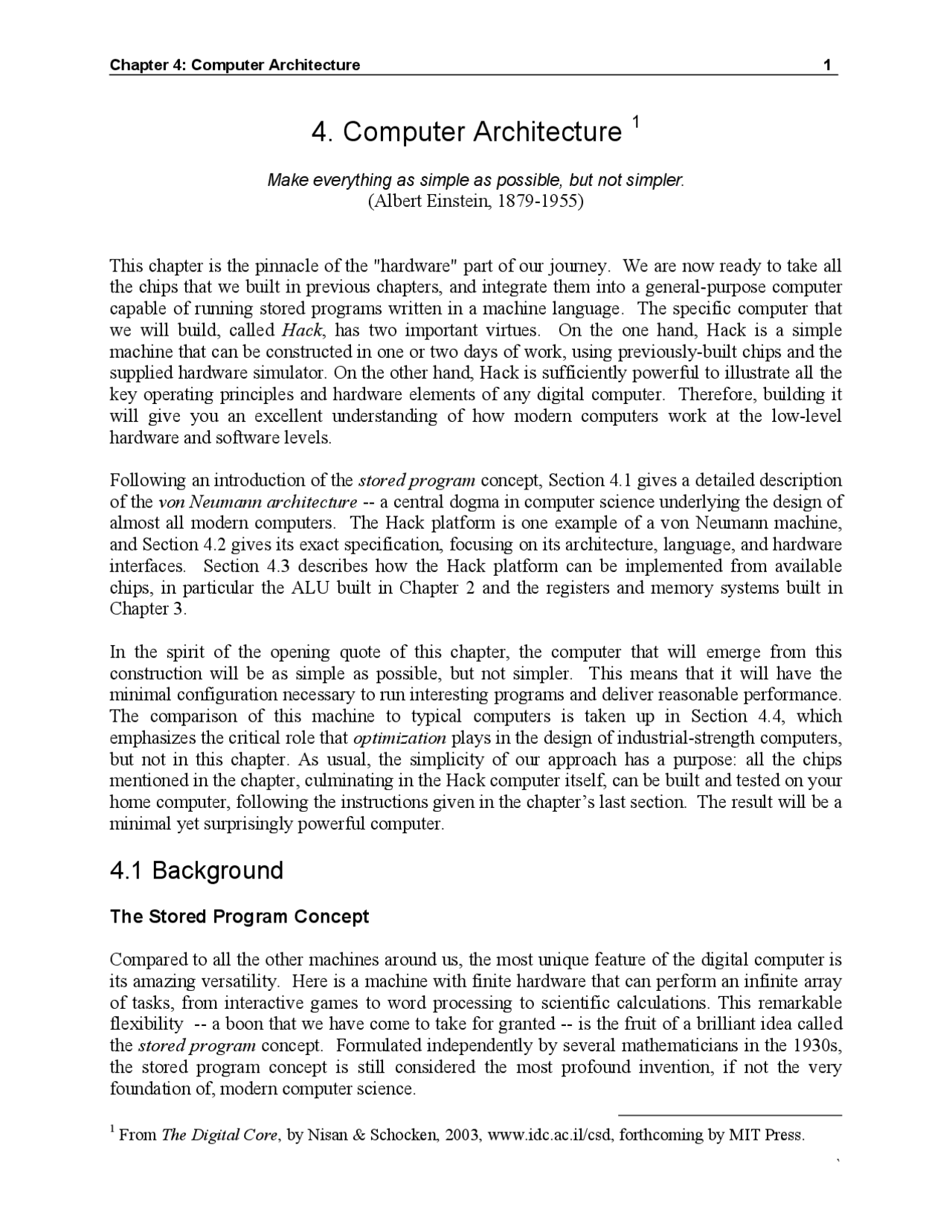 COMPUTER ARCHITECTURE - Docsity