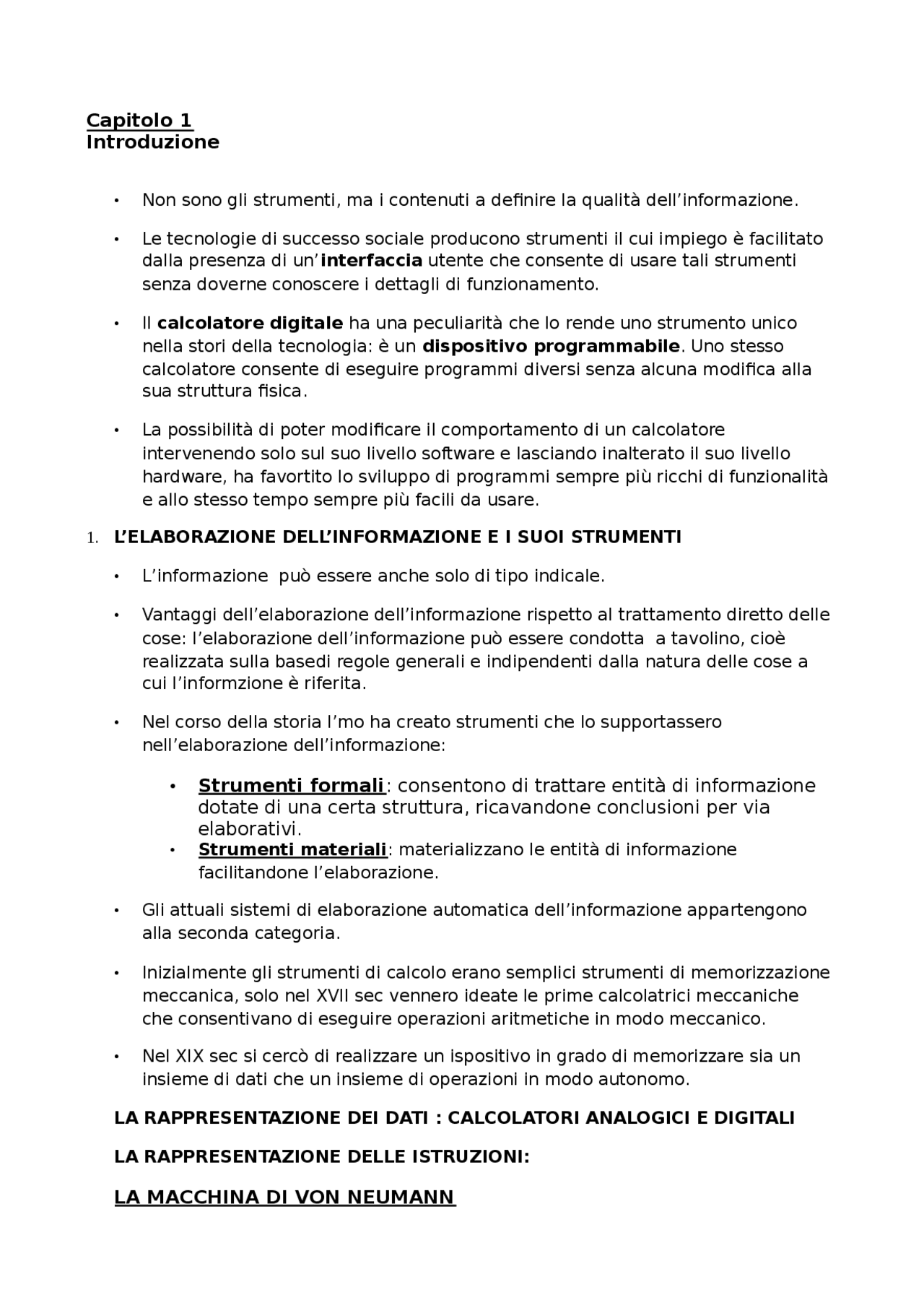 Introduzione Ai Sistemi Informatici D Sciuto Docsity