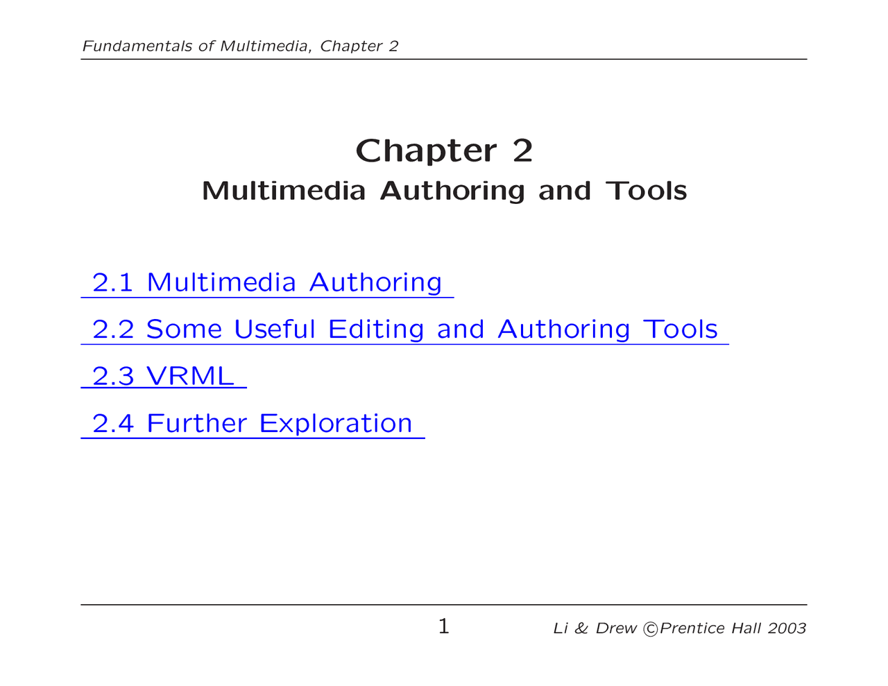 Multi Media Autoring Tools Docsity