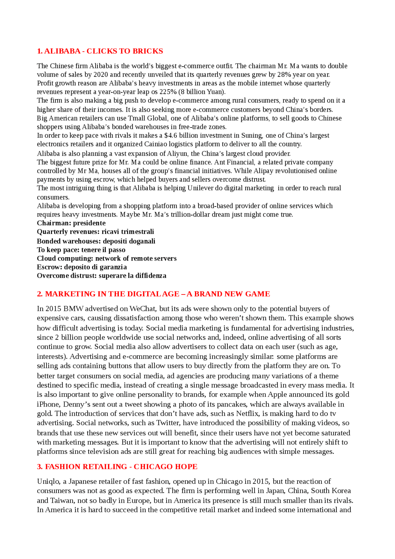 Current Business Issues 2017 - Docsity