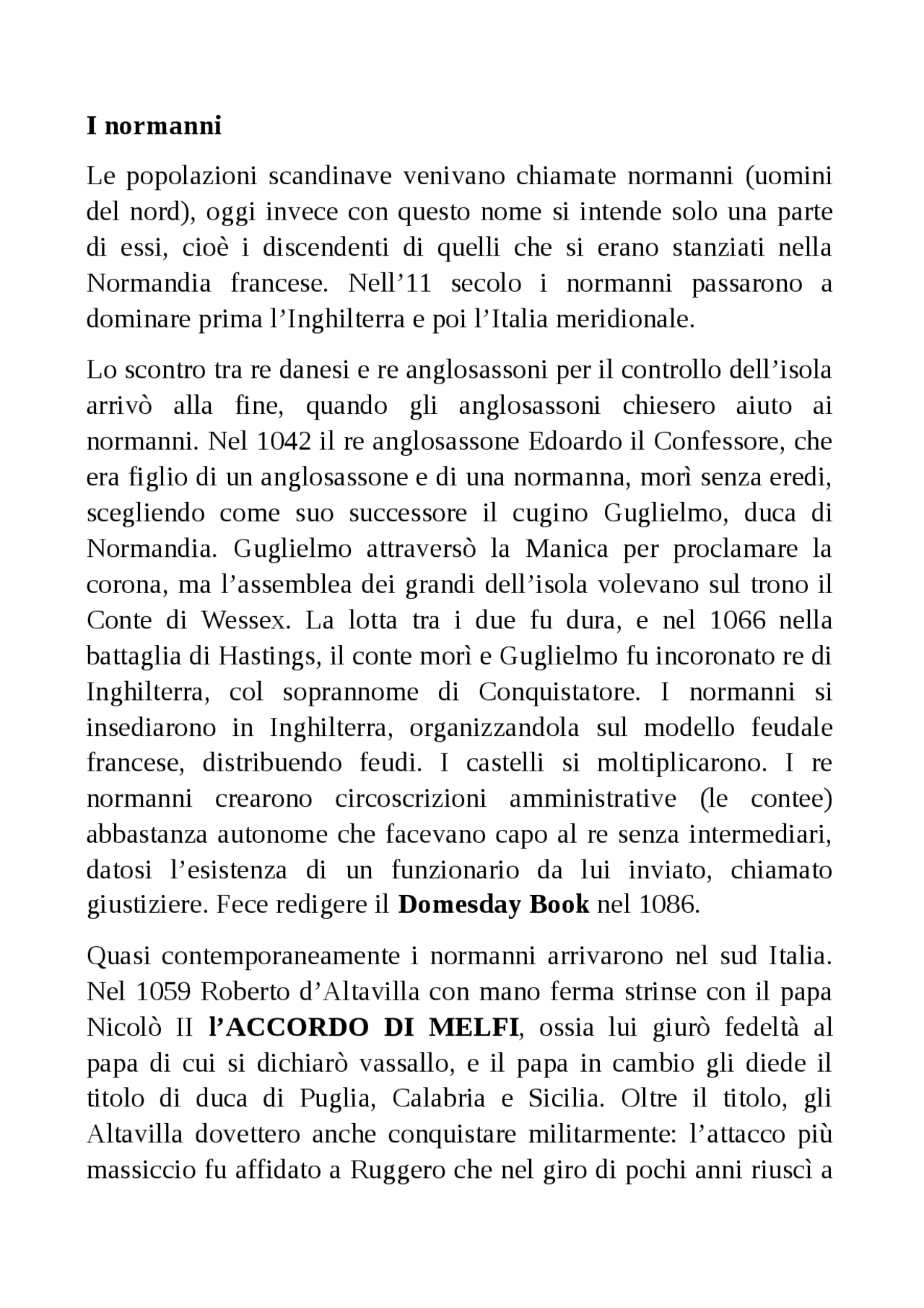 Riassunto Del Manuale Il Medioevo Docsity
