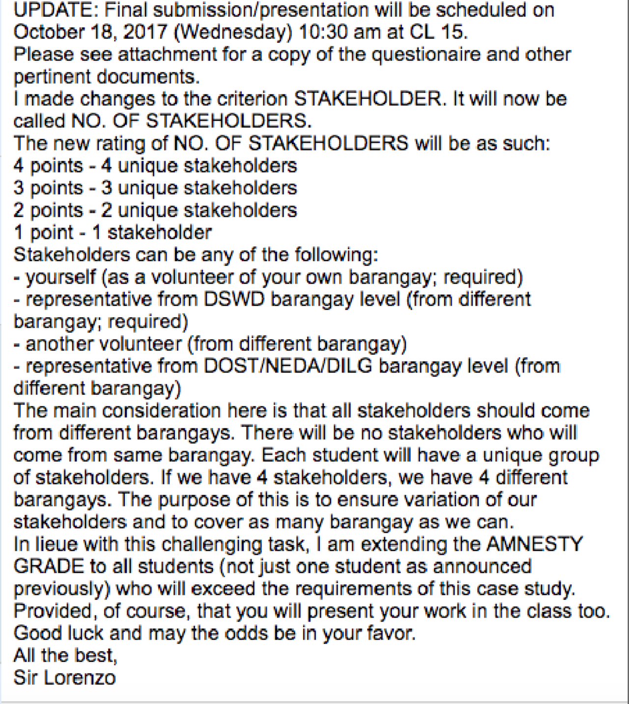 Questionnaire for SAD - Docsity