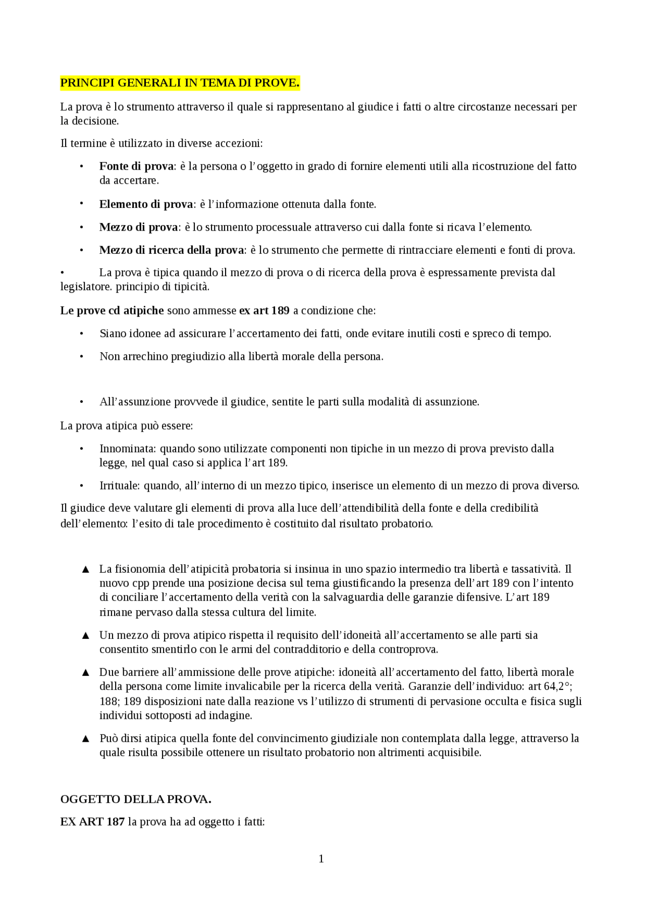 Riassunti Diritto Processuale Penale Docsity