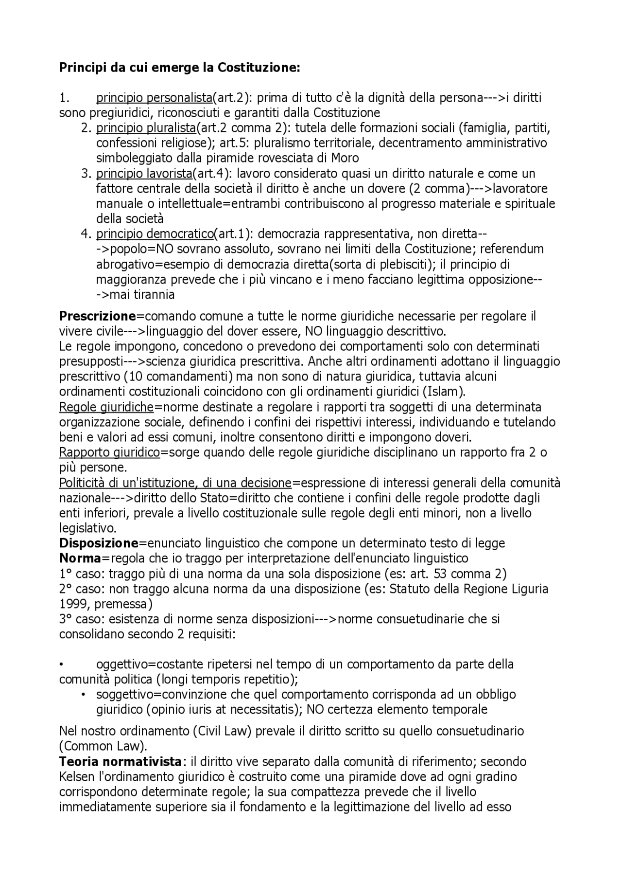 Appunti Diritto Costituzionale Docsity
