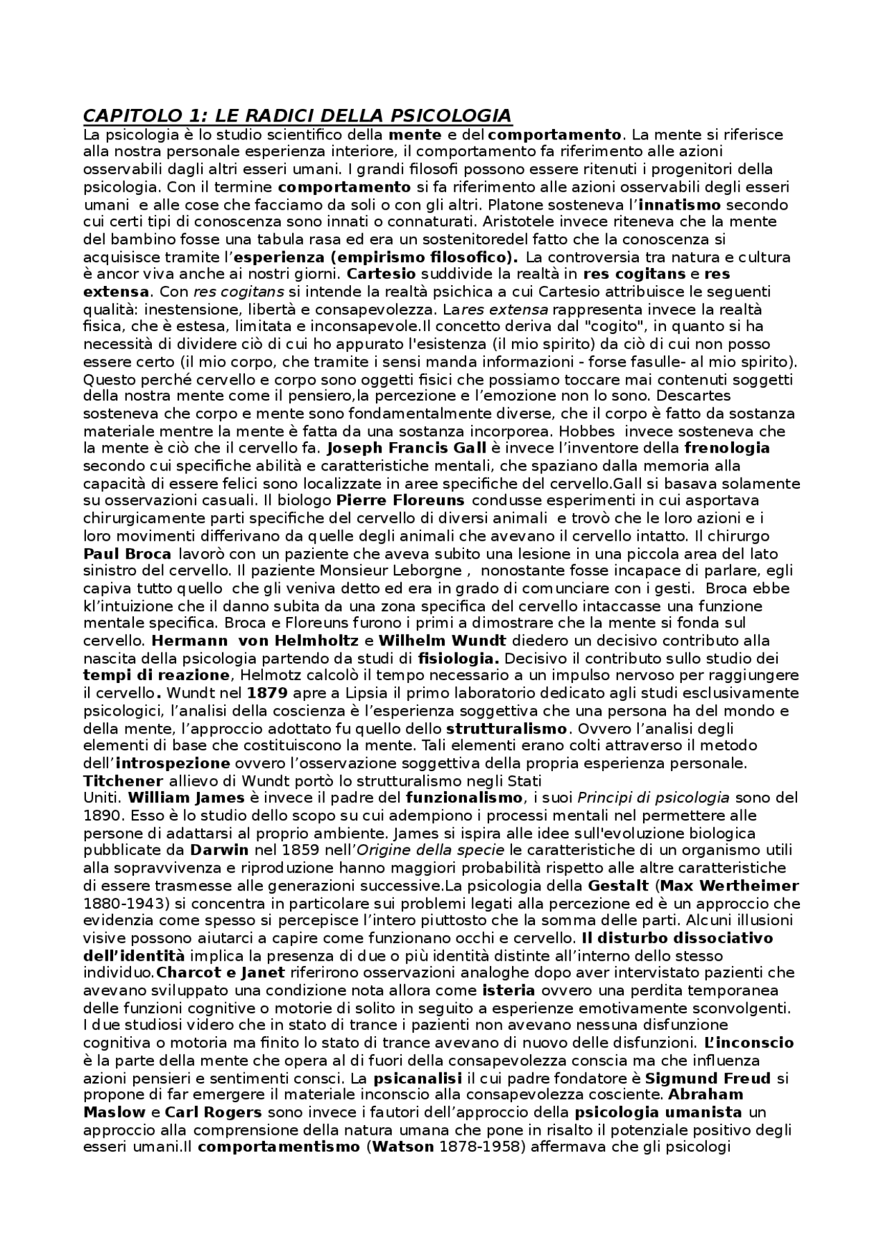 Psicologia Generale Schacter Docsity