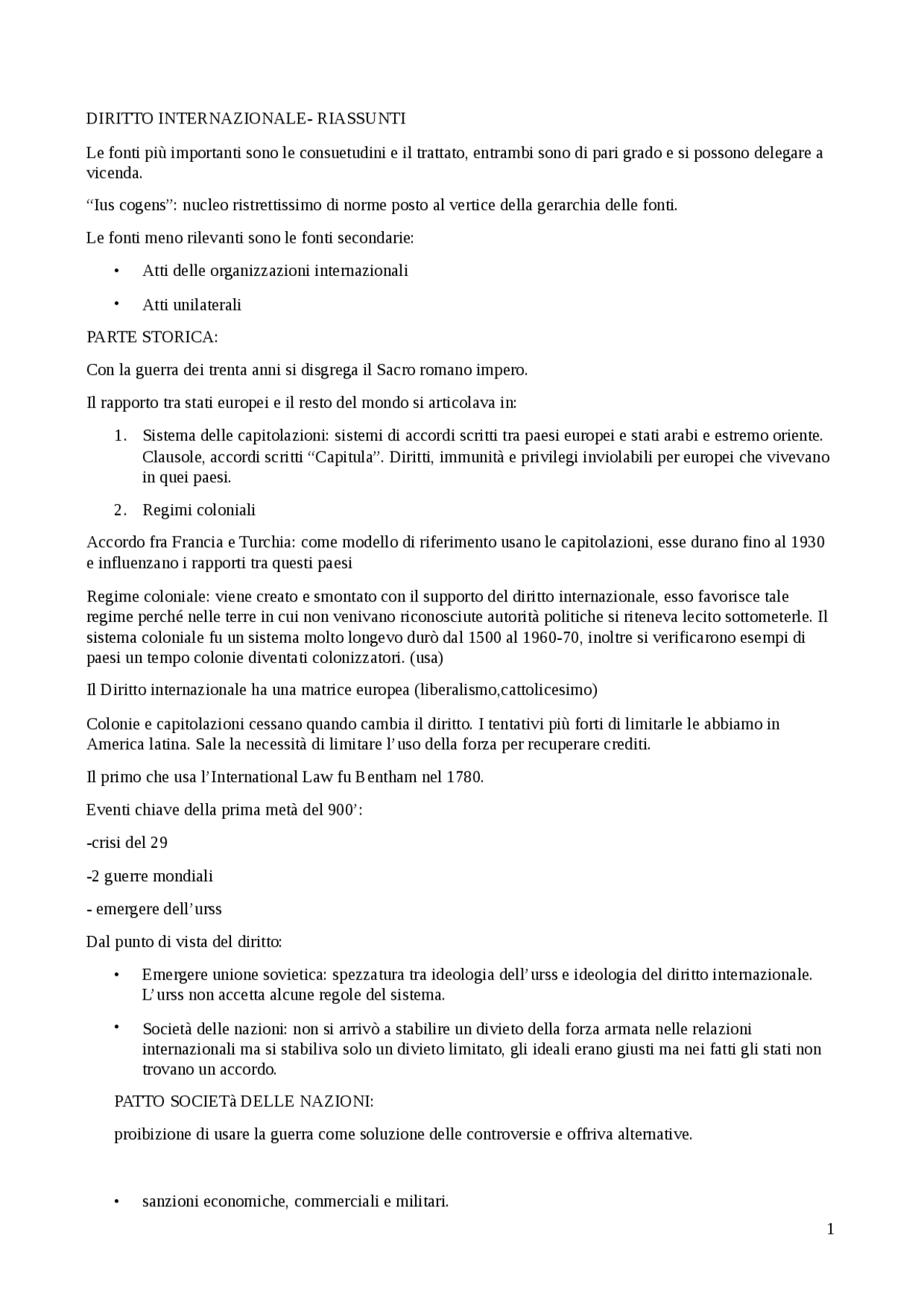 Diritto Internazionale Cassese Frulli Terza Edizione Dispense Di