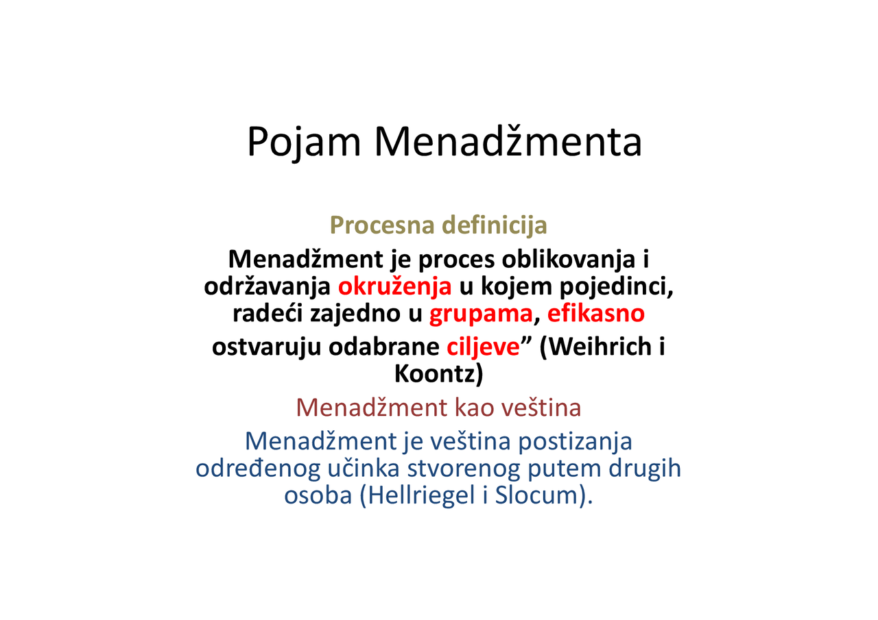 Industrijski Menadzment Rezime Predlog Finansijski Menadžment Docsity