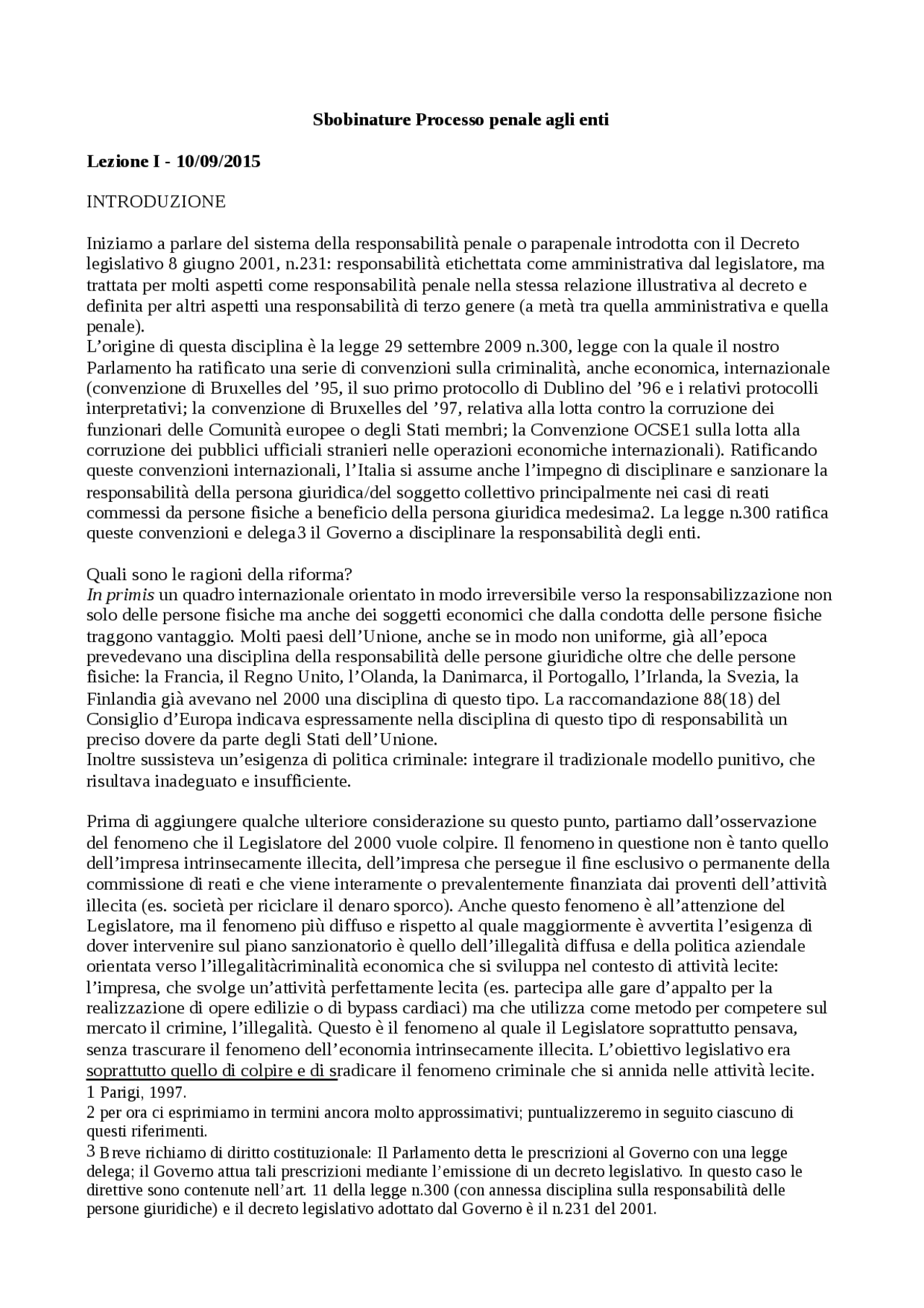 Procedura Penale Prima Parte Docsity