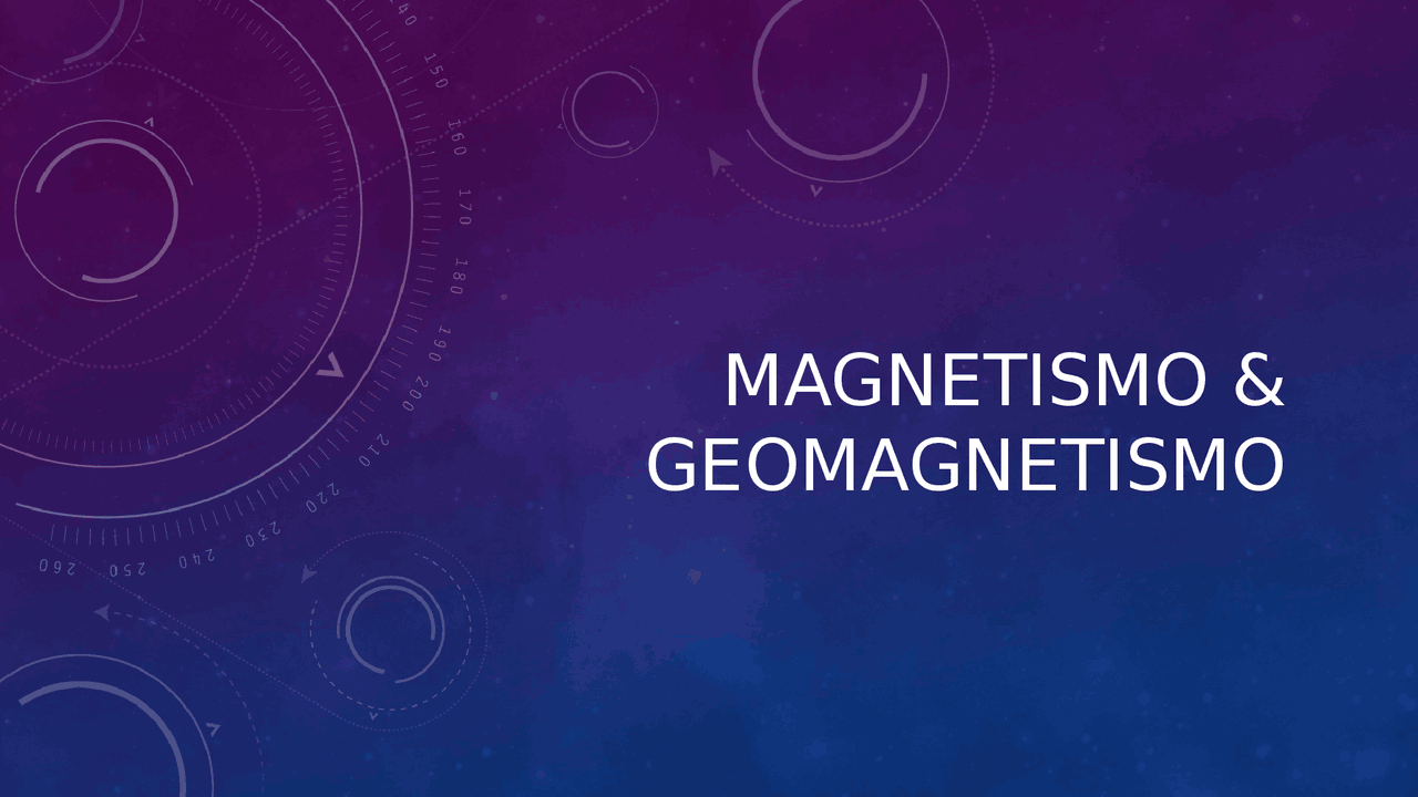 Presentazione geomagnetismo - Docsity