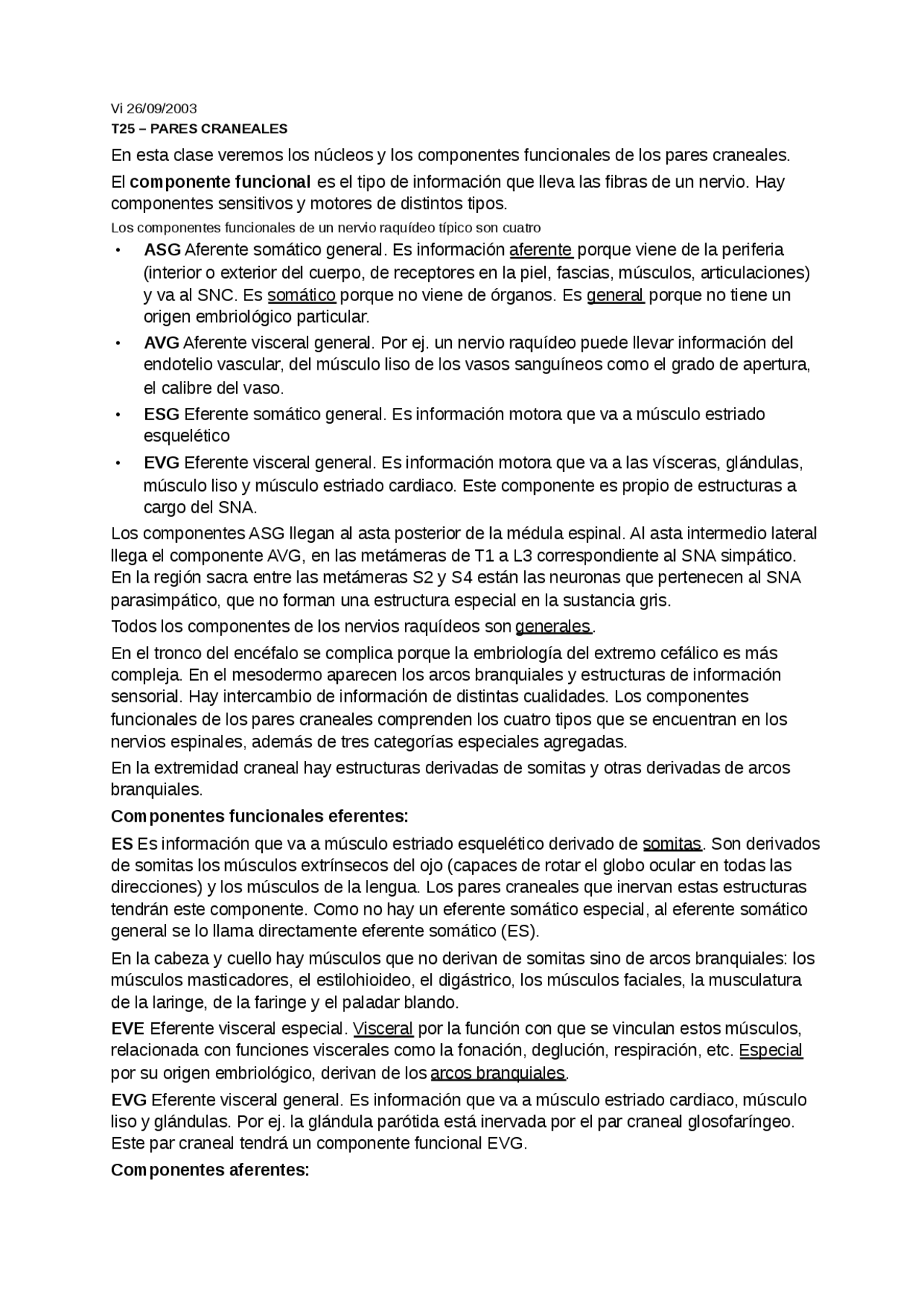 Anatomia De Los Pares Cranealses Resúmenes De Anatomía Docsity
