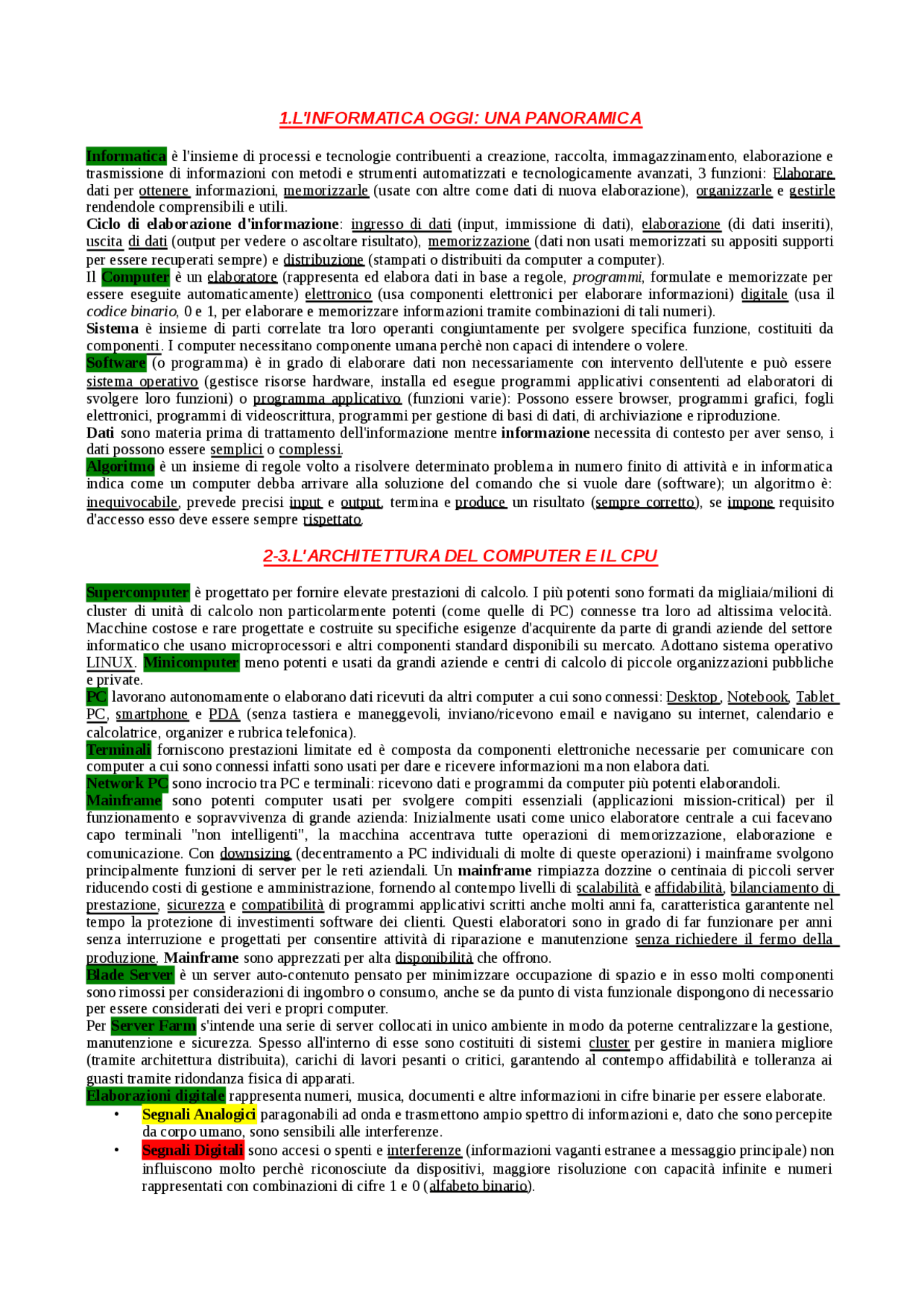 Schema Ict Information Comunication And Technology Di Draghi Docsity