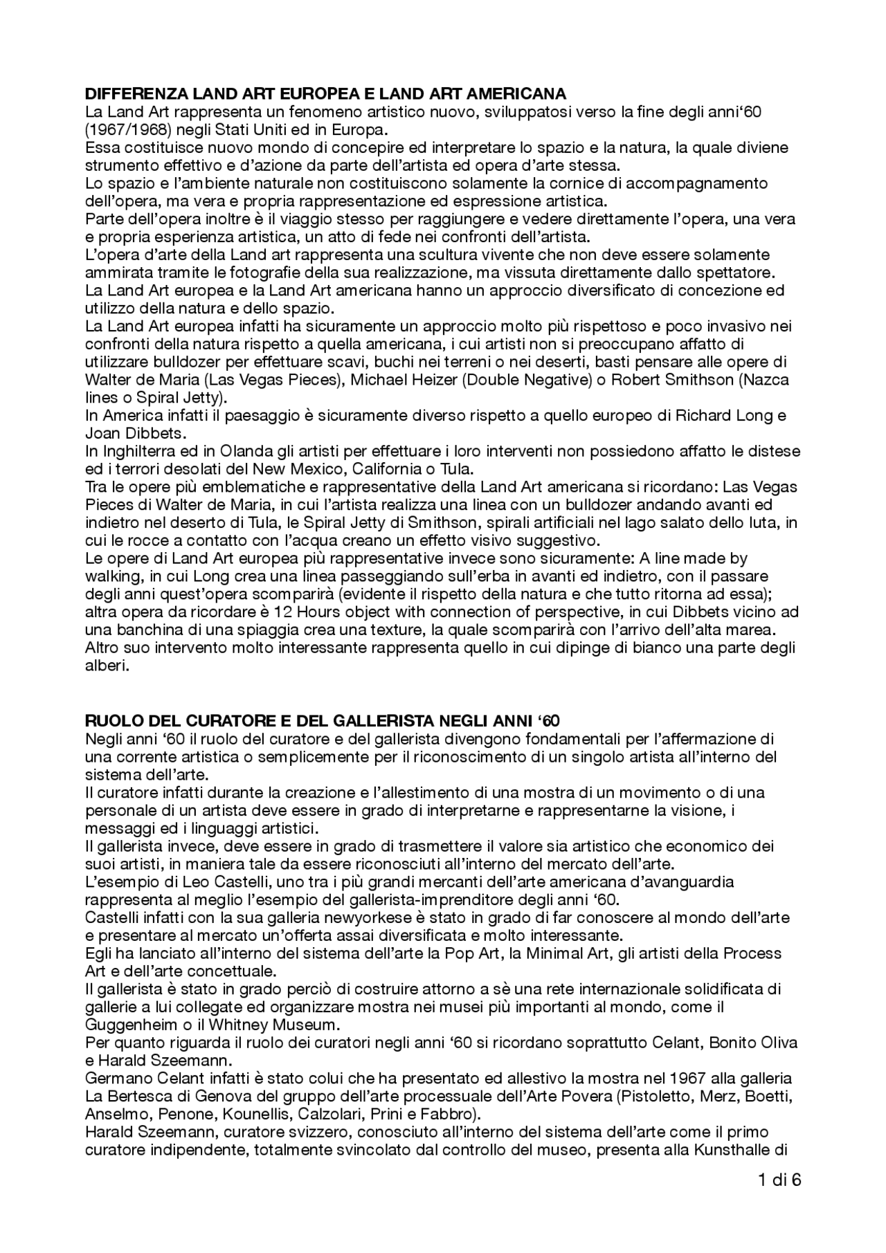 Domande Prova Desame Arte Contemporanea I Unive Docsity