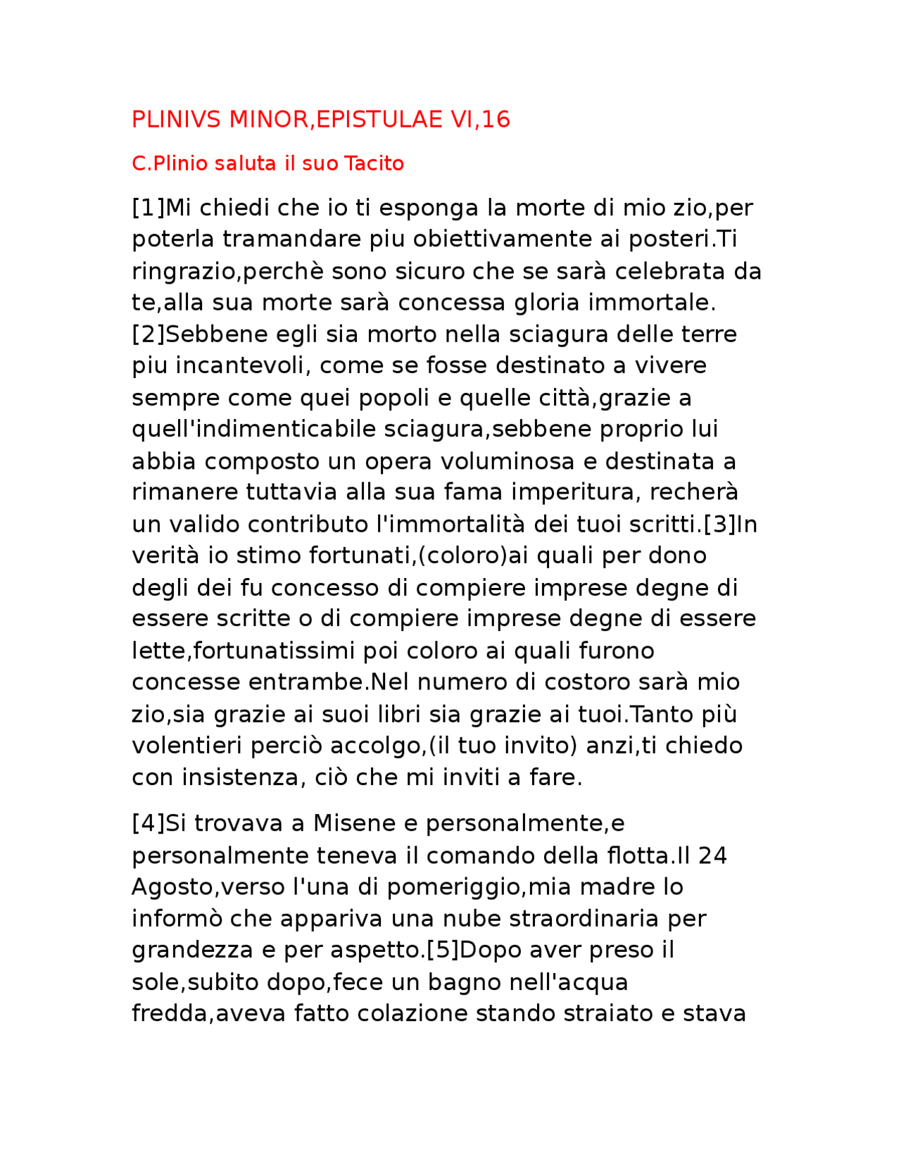 Appunti Plinio Il Vecchio Docsity