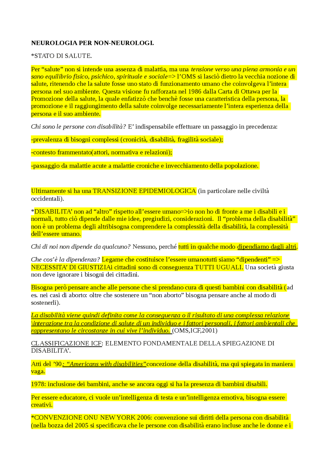 Riassunto Di Neurologia Per Non Neurologi Di Leonardi Prove Desame