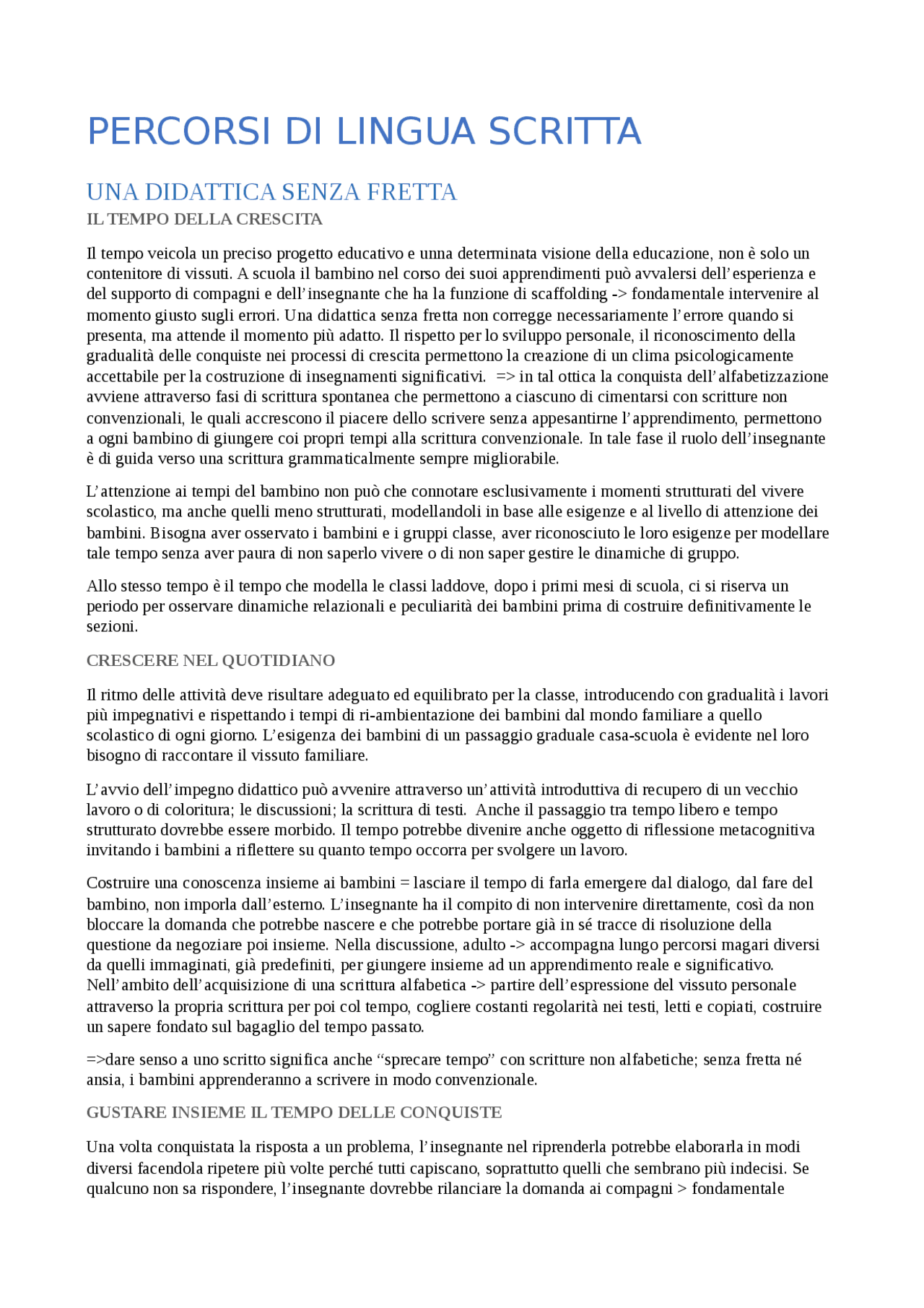 Percorsi Di Lingua Scritta Teruggi Docsity
