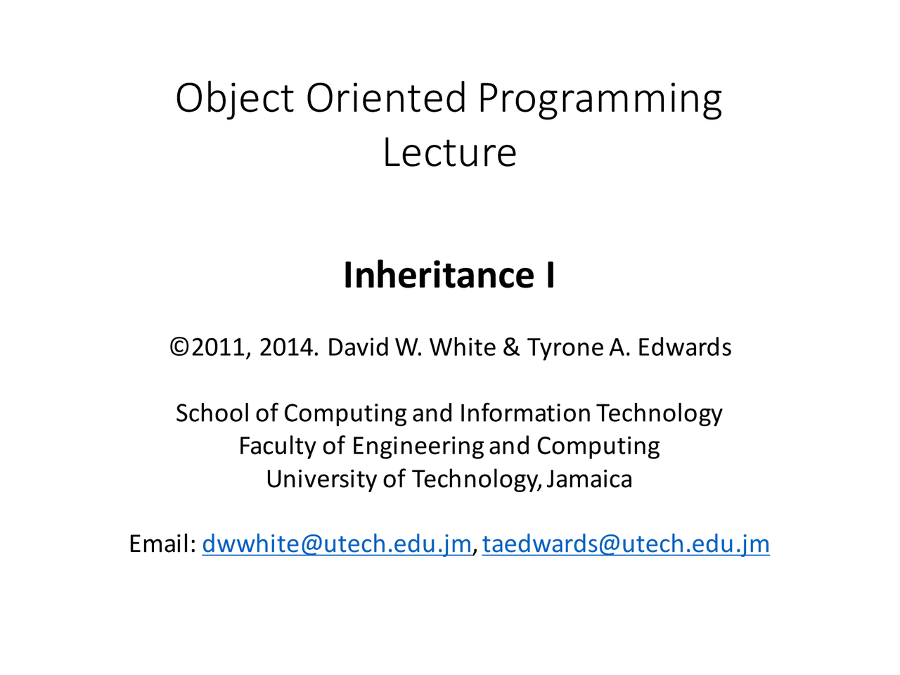 Object oriented programming with c++ and java - Docsity