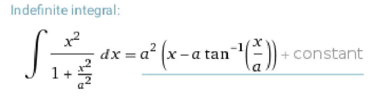 Integration of inverse tangent of a function - Docsity