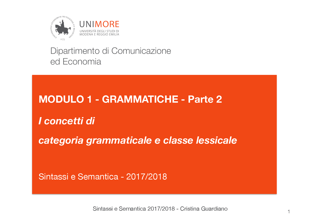 Sintassi e semantica - Docsity