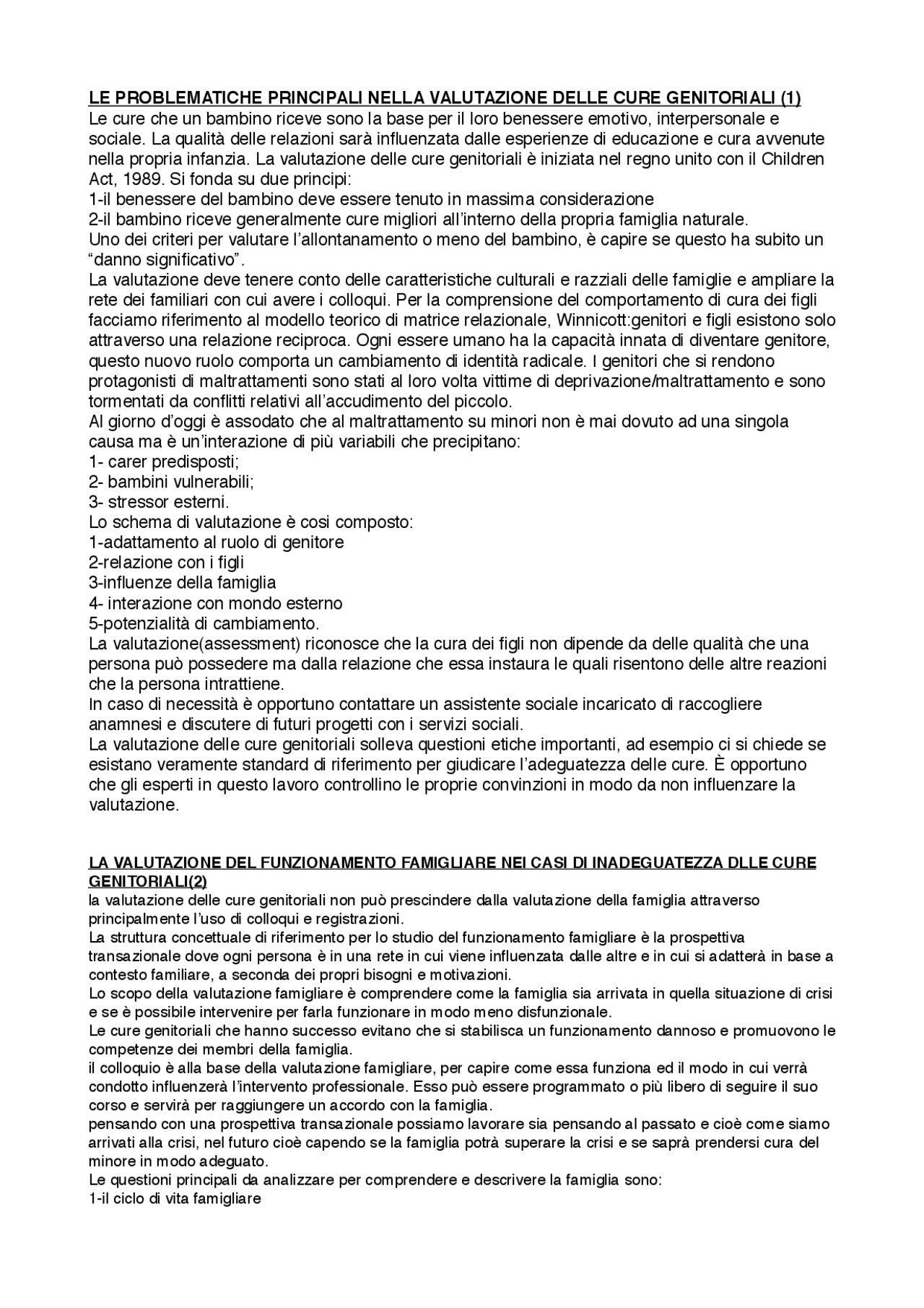 Cure Genitoriali E Rischio Di Abuso Docsity