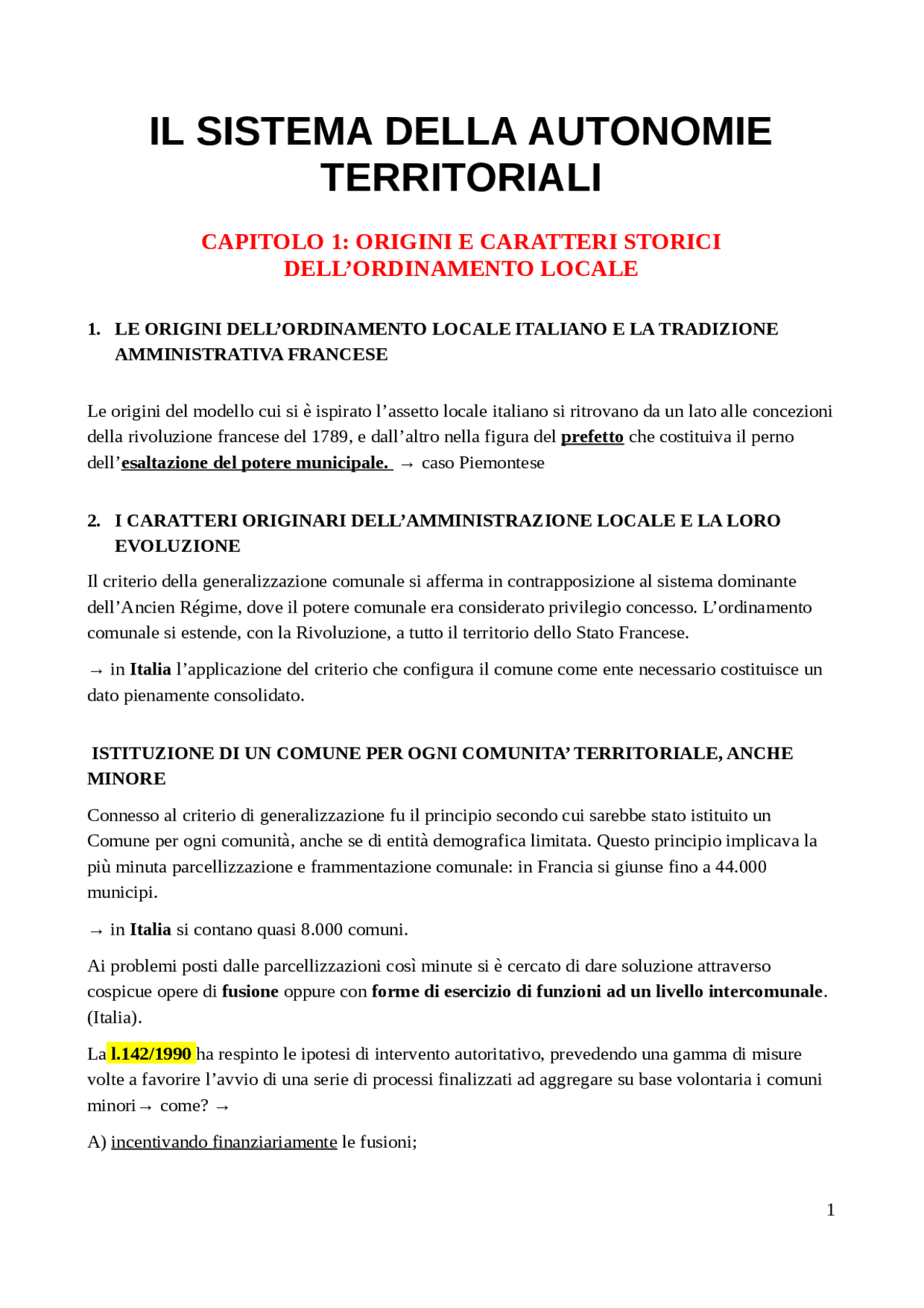 Diritto Degli Enti Locali Docsity