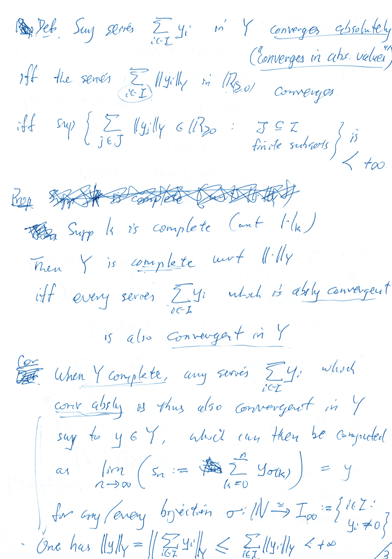 Mathematical Analysis Ii Docsity
