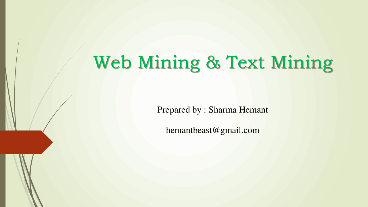 Web Mining And Text Mining Docsity