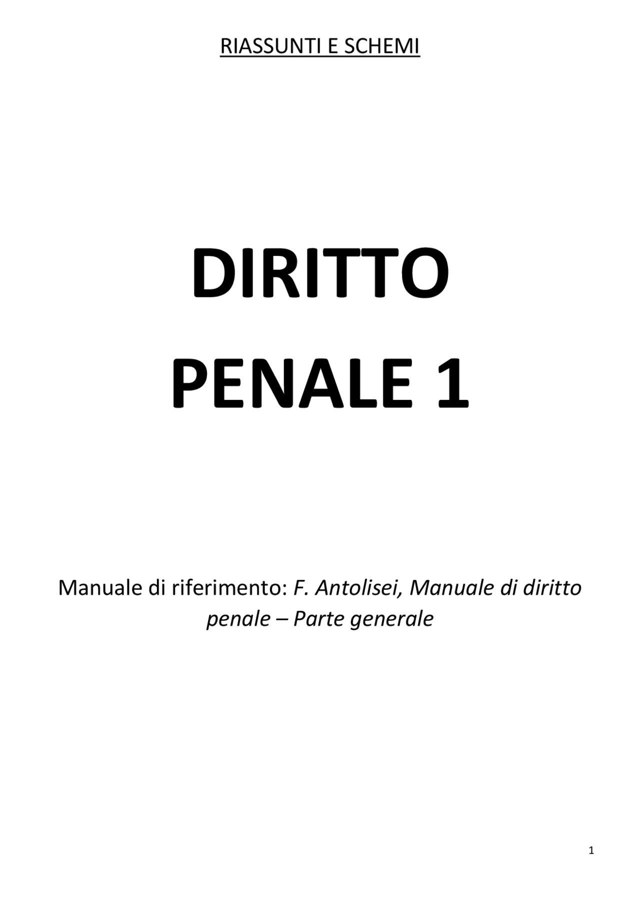 Antolisei Parte Generale Docsity
