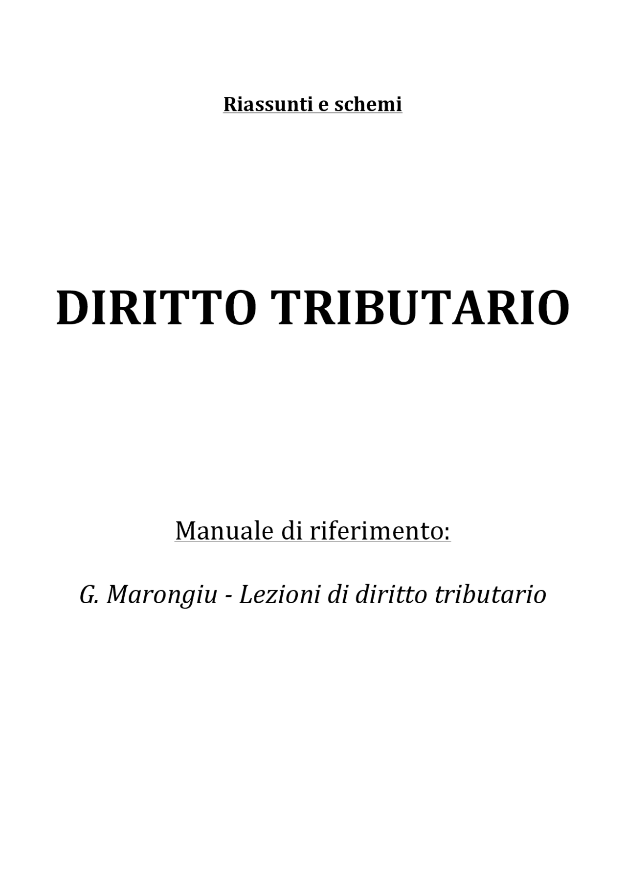 Dispense Di Diritto Tributario Docsity