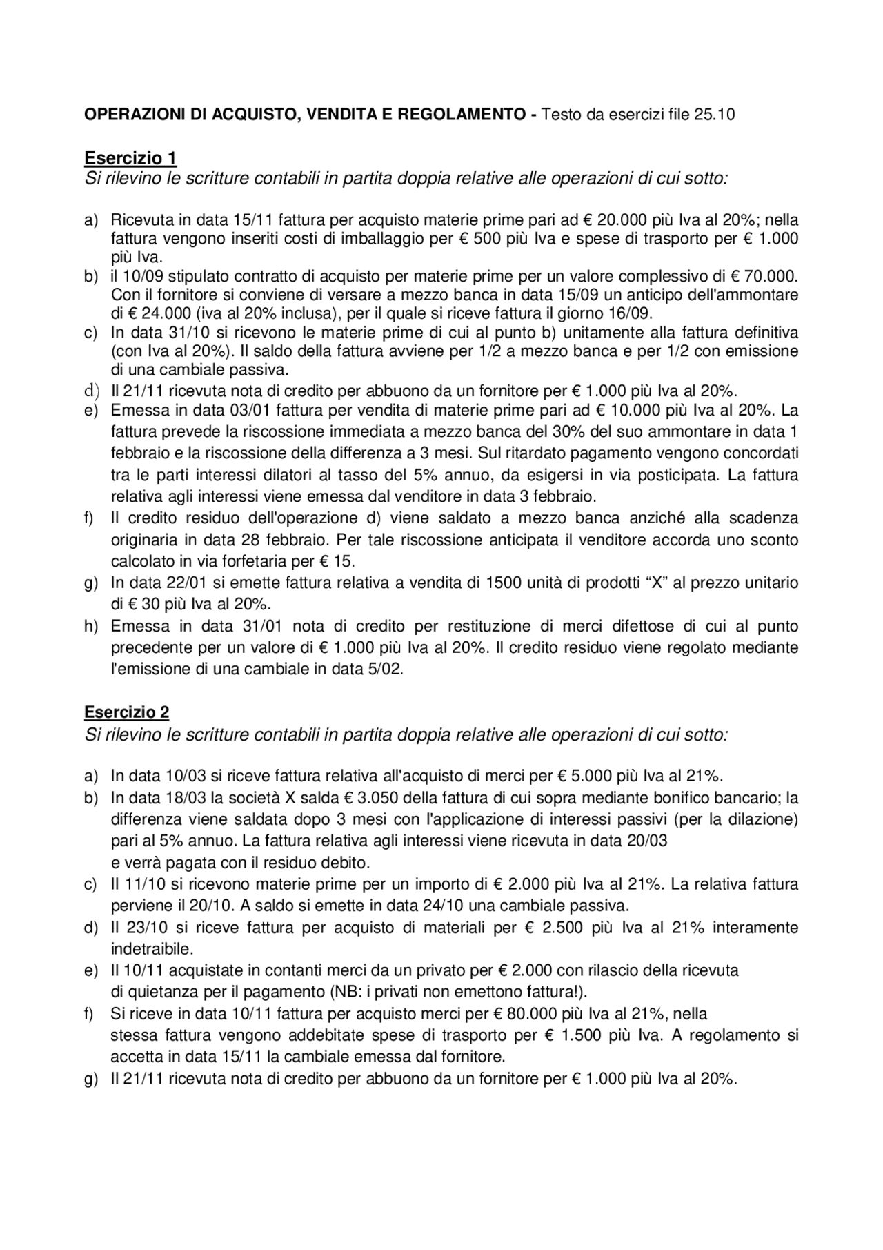 Ragioneria Generale E Applicata Docsity